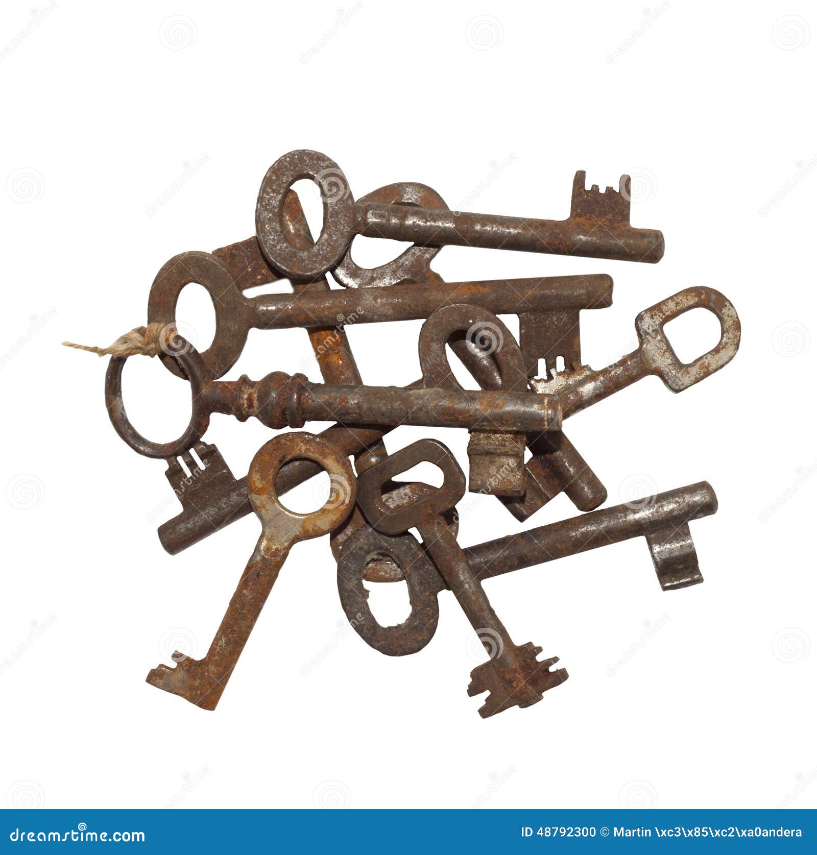 Collection of Old Rusty Keys Stock Photo - Image of castle, close: 48792300