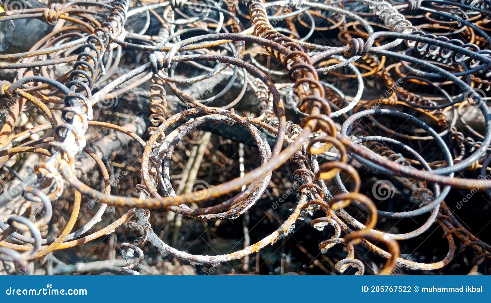 A Collection of Old and Rusty Spring Metal Stock Photo - Image of ...