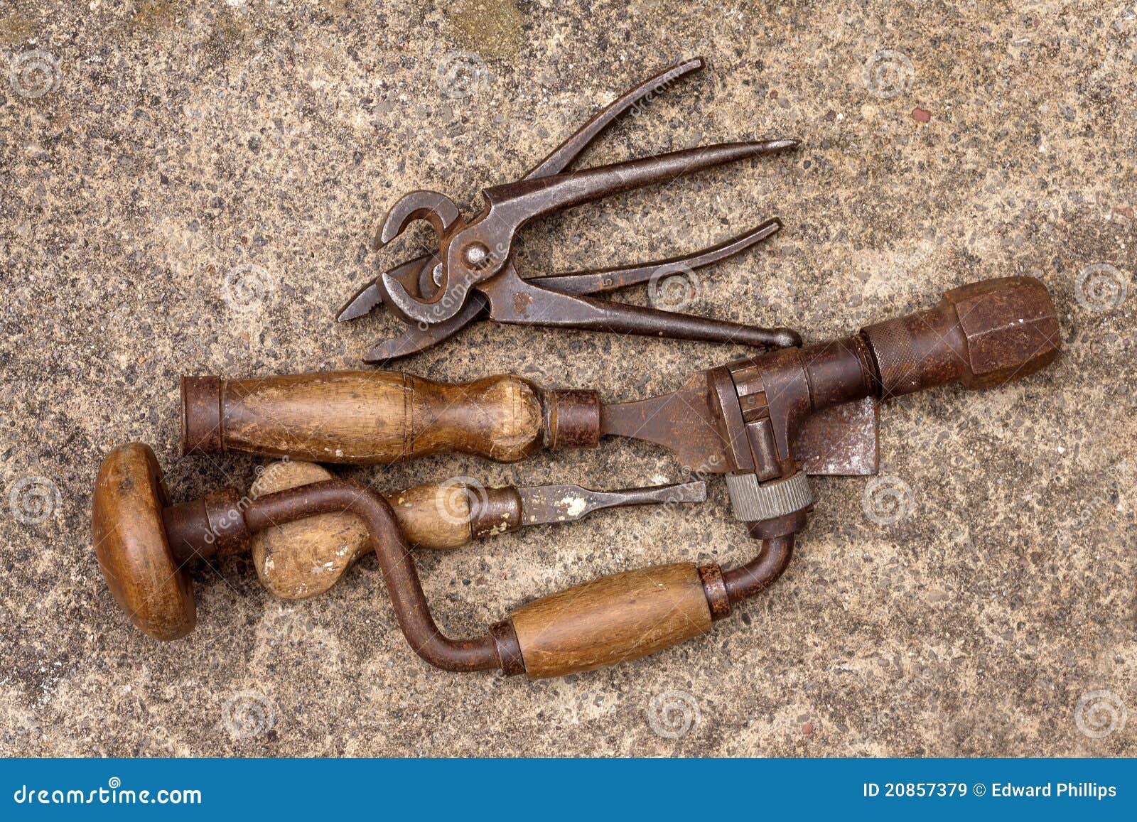 Collection of Old Tools stock image. Image of pliers - 20857379