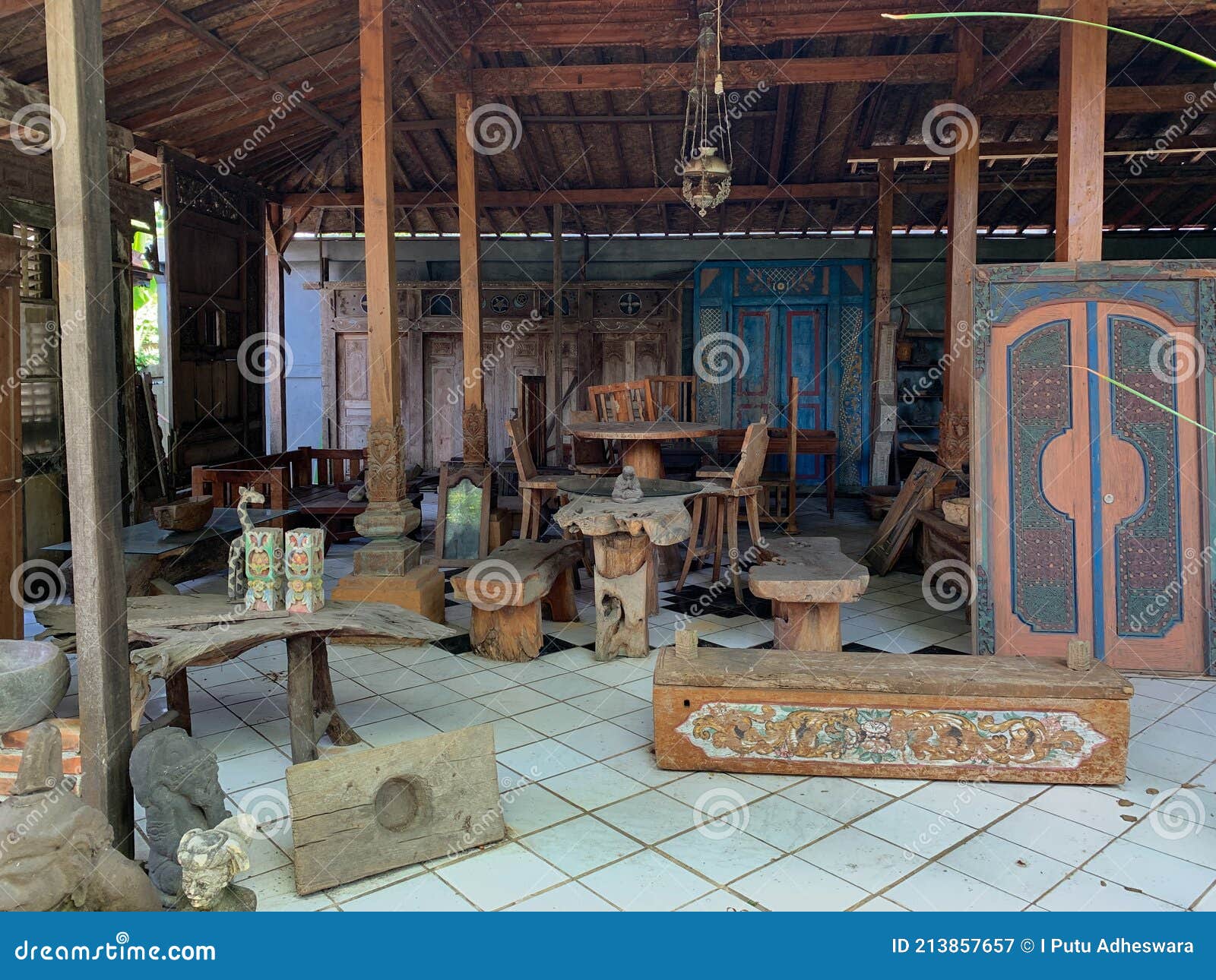A Collection of Old and Worn Furniture in a House Stock Image - Image ...
