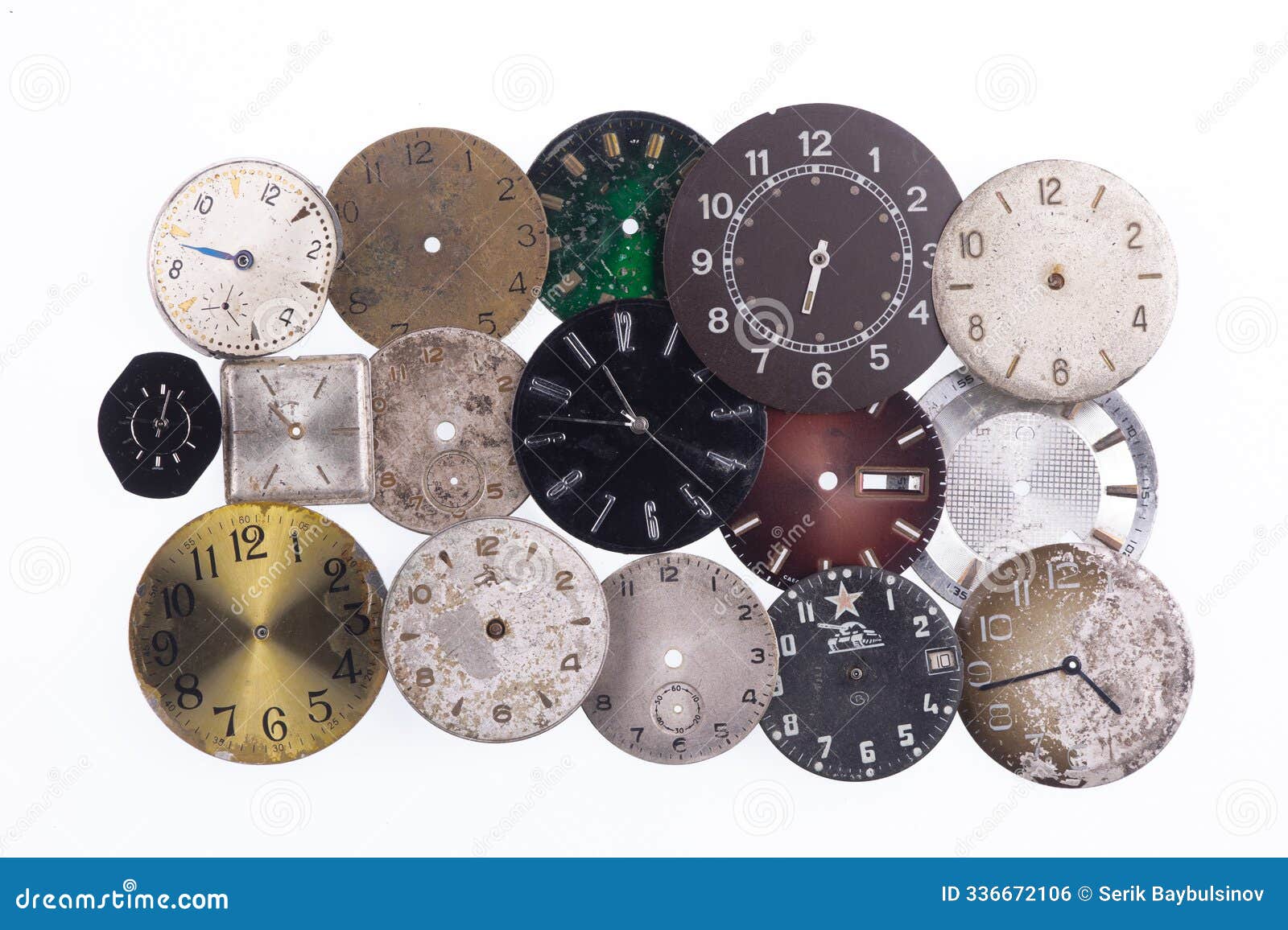 Collection of Wristwatch Dials Stock Photo - Image of collection ...