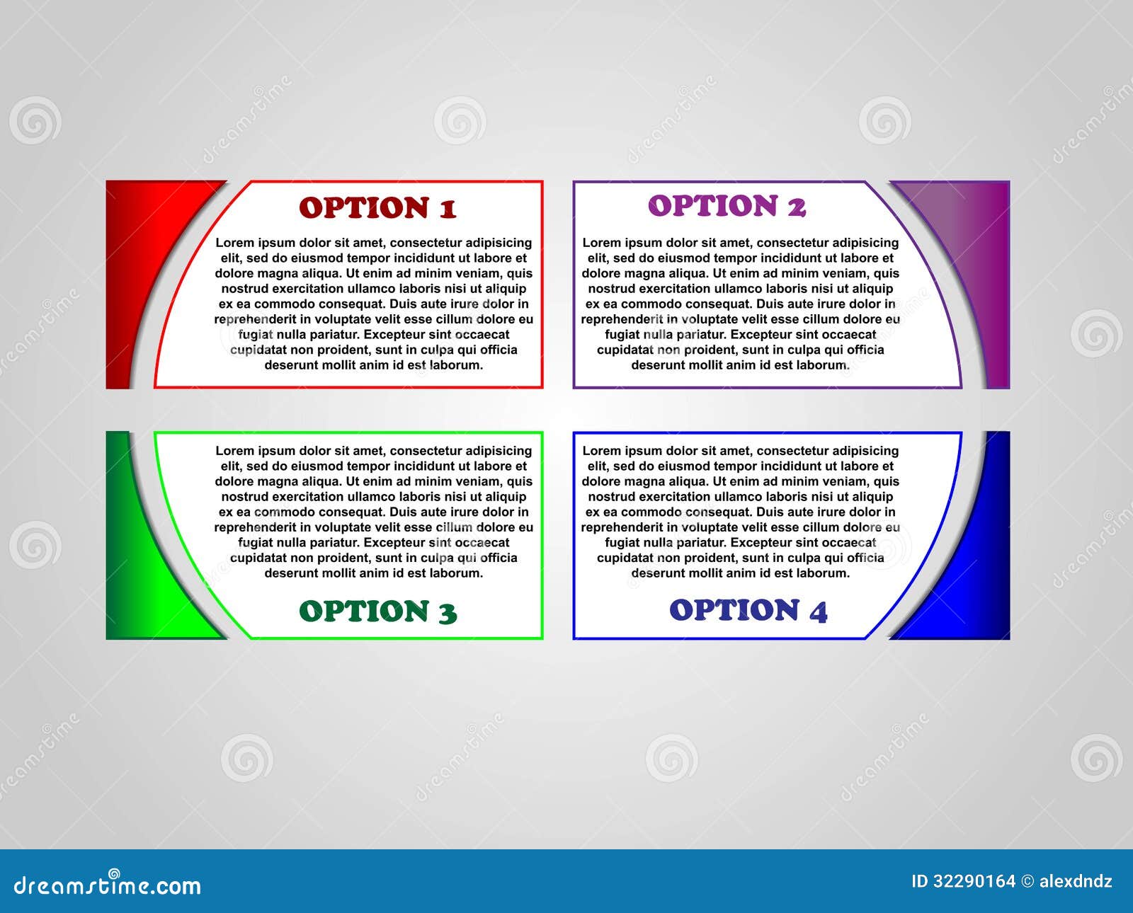 Collection Options Stickers Stock Vector - Illustration of ribbon ...