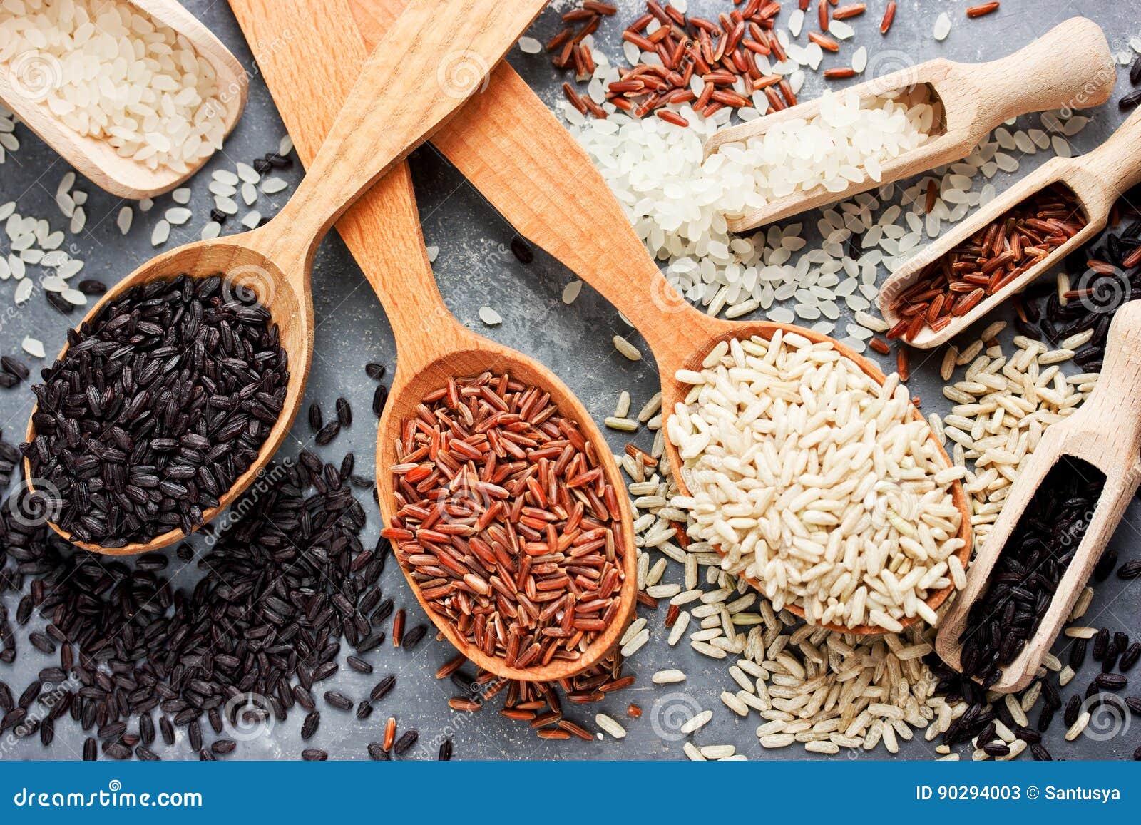 Collection organic rice stock image. Image of ingredient - 90294003