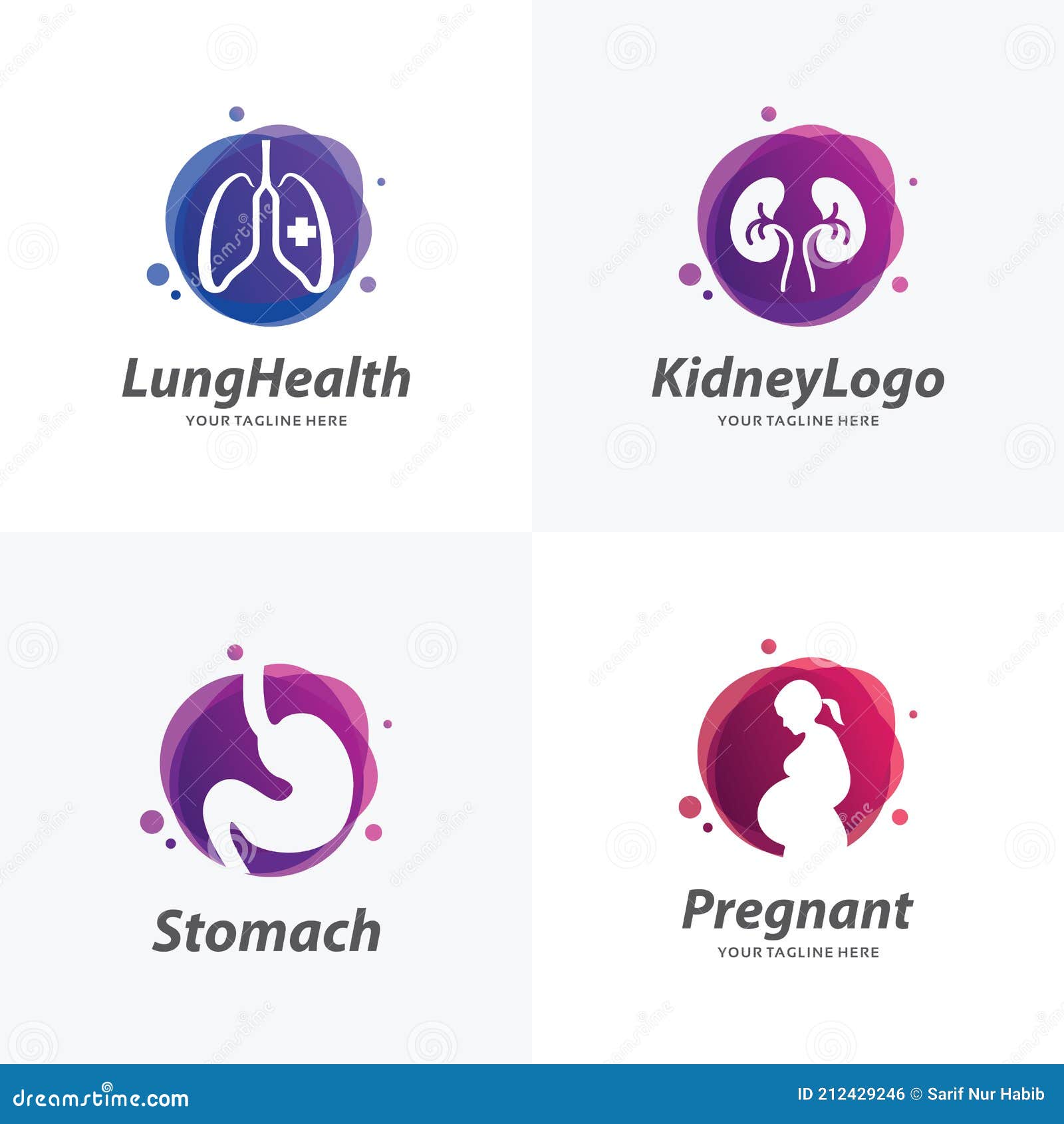 Organs Logo Concept Vector Template. Internal Organs Related Vector ...