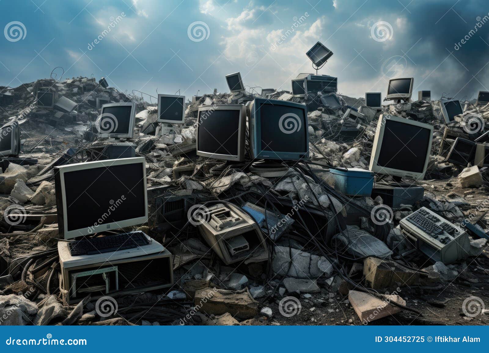 A Collection of Outdated Computer Systems Piled Up on Top of a Heap of ...