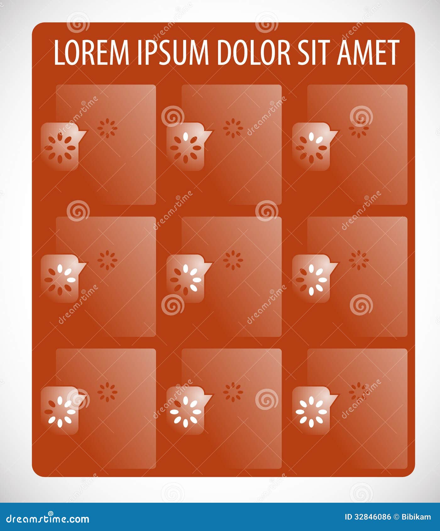 Collection Panels with Options Stock Vector - Illustration of ...