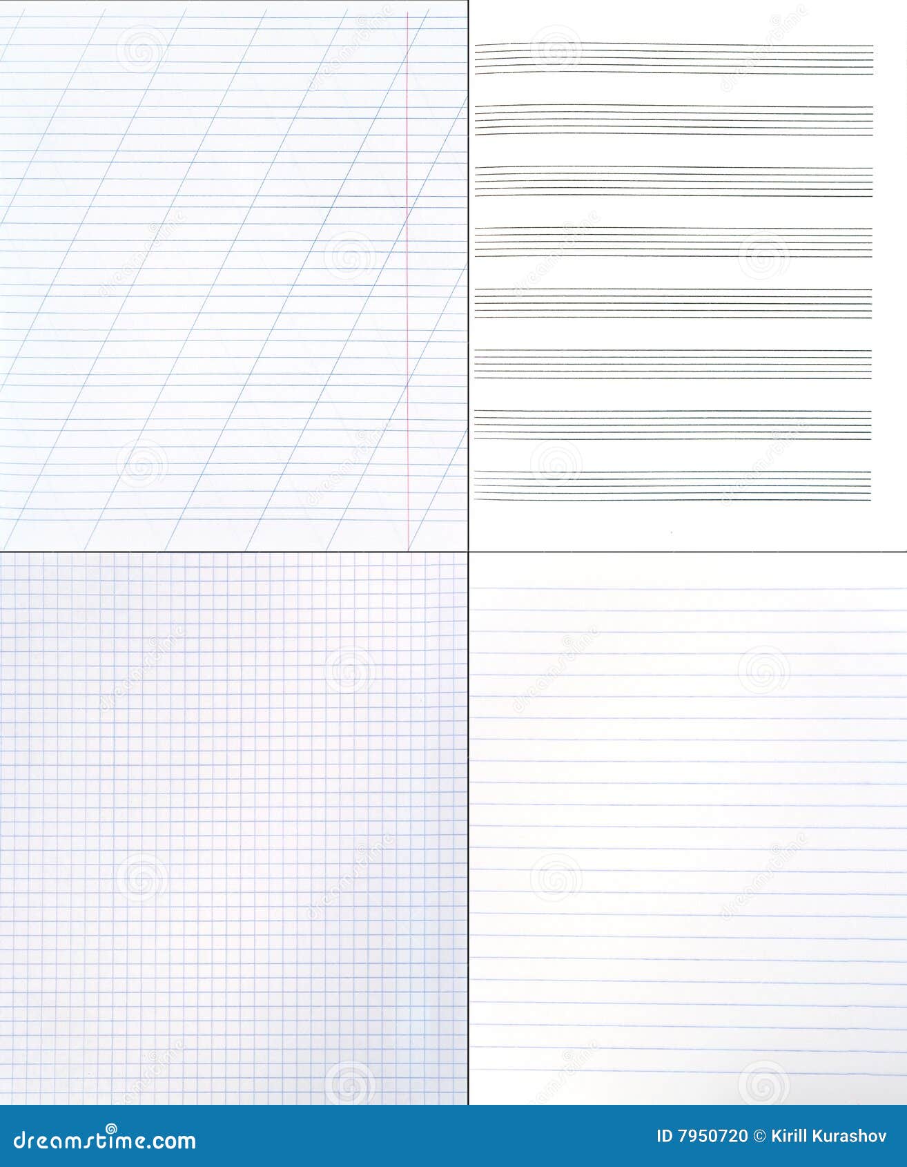 Collection of Paper Backgrounds Stock Photo - Image of document ...