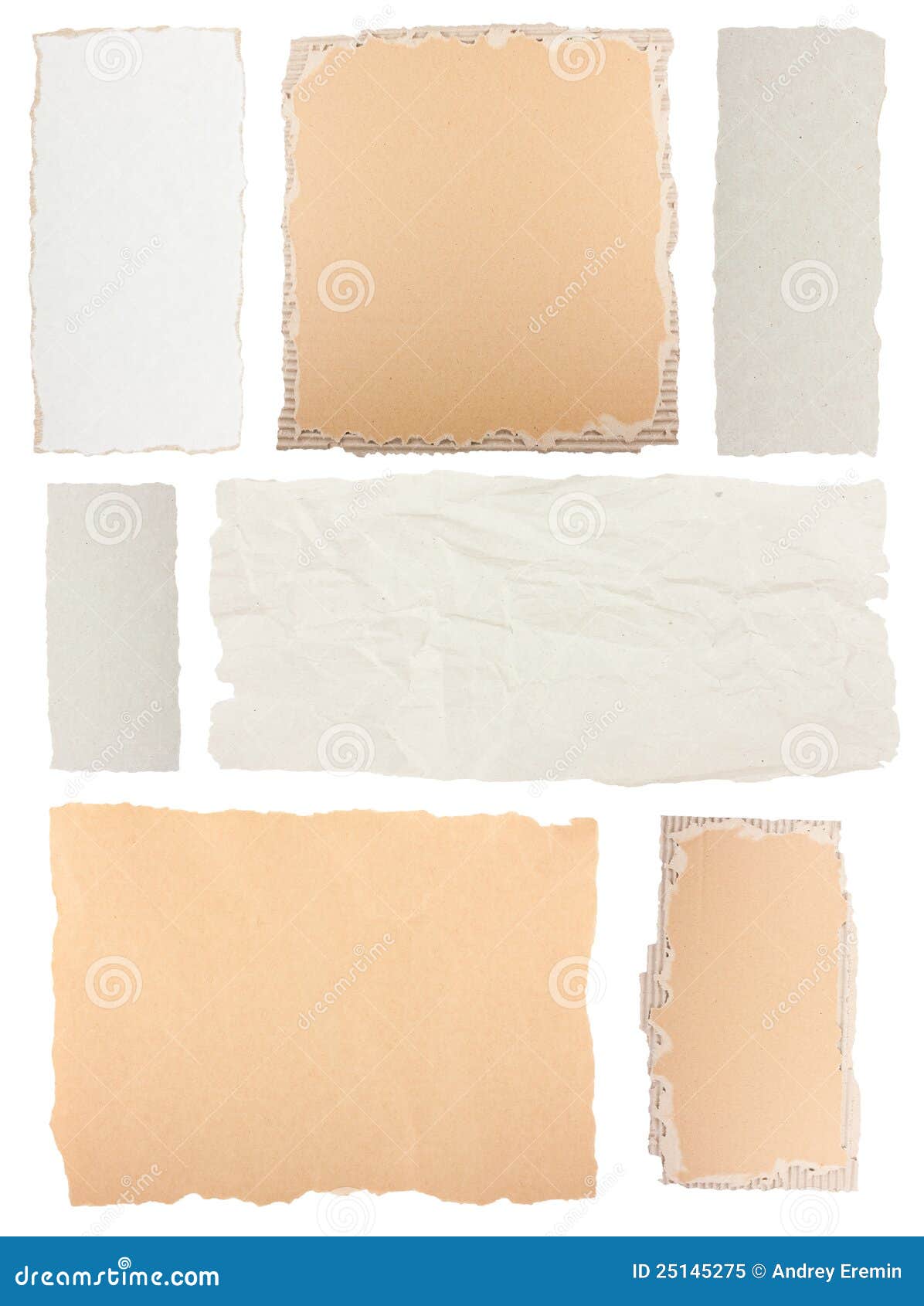 Collection of paper pieces stock image. Image of frame - 25145275