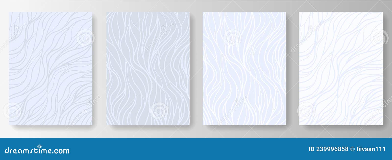 Collection of Pastel Color Backgrounds with Line Stock Vector ...