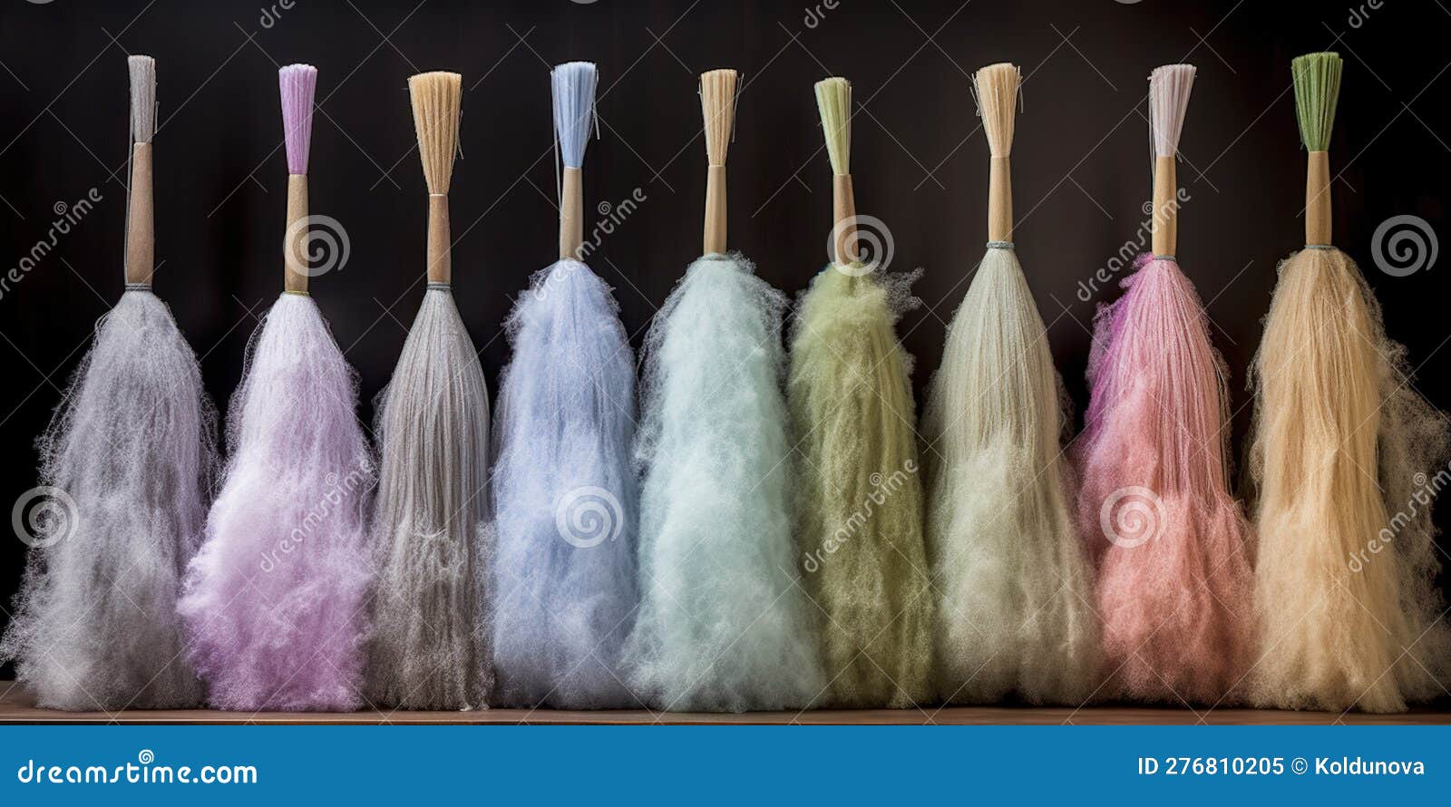 Collection of Pastel Colored Dusters Hanging in a Row Transforms Act of ...