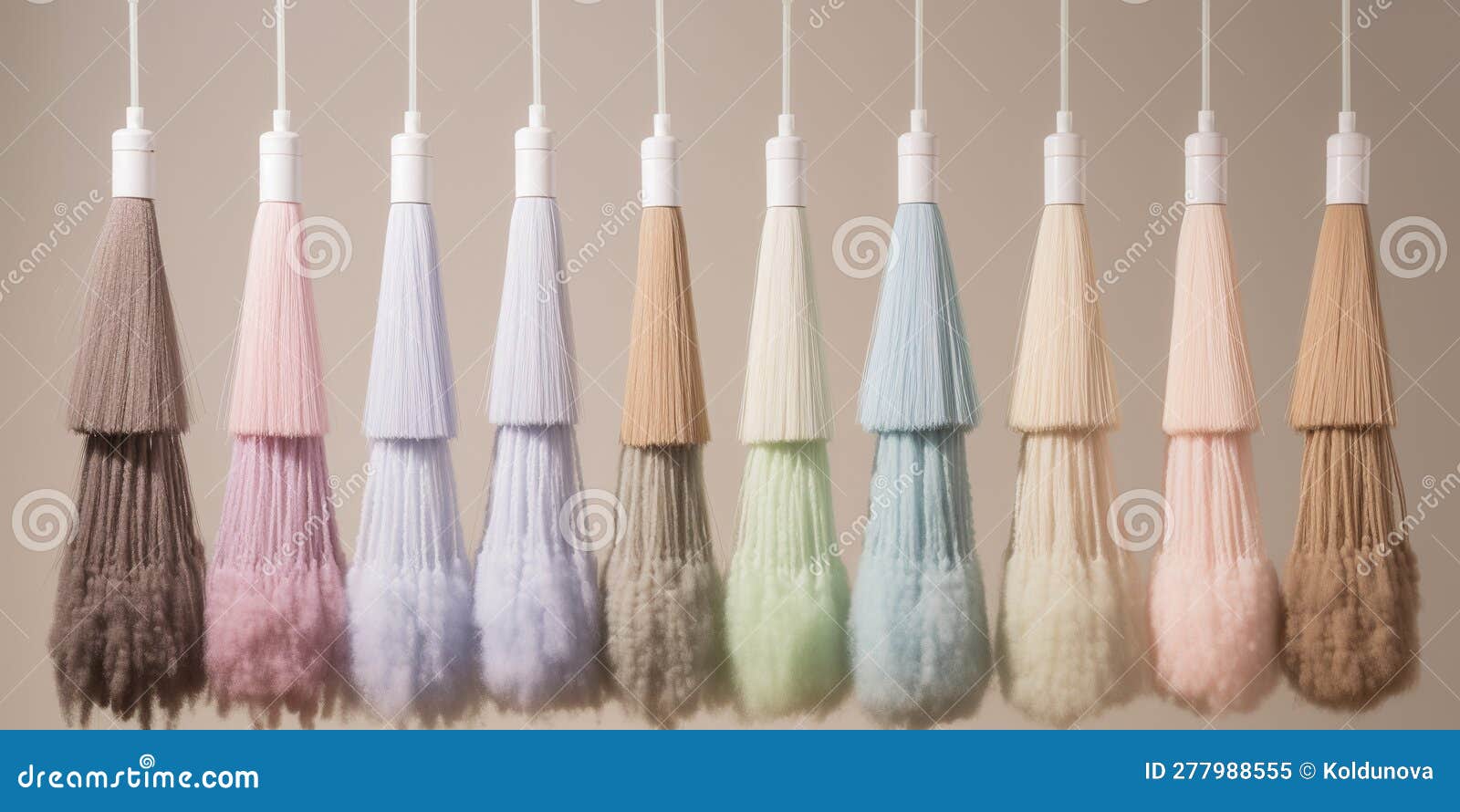 Collection of Pastel Colored Dusters Hanging in a Row Transforms Act of ...