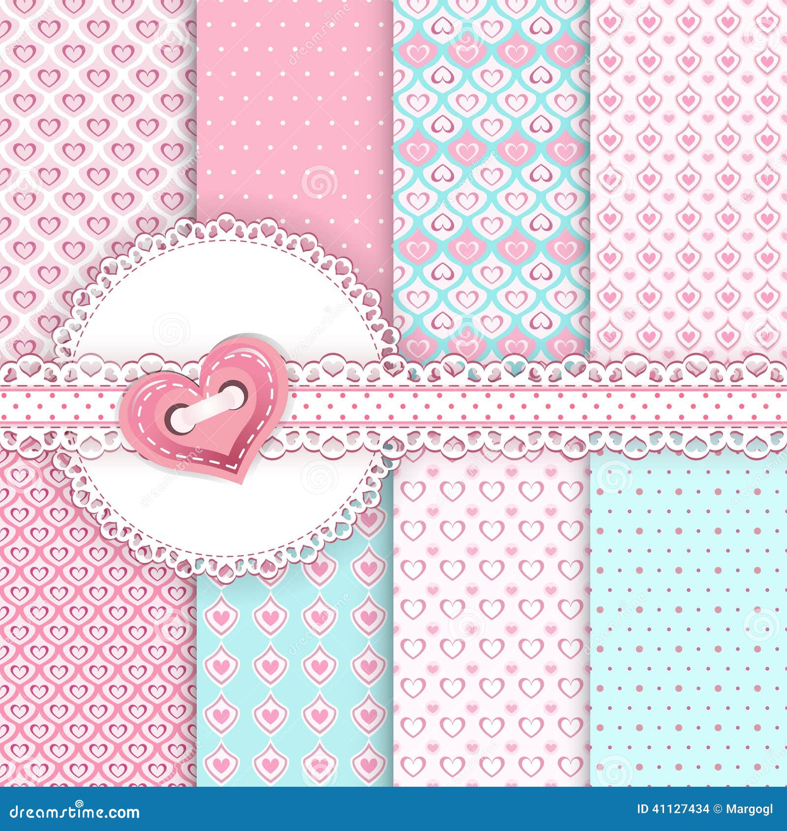 Collection Pastel Patterns. Stock Vector - Illustration of design ...