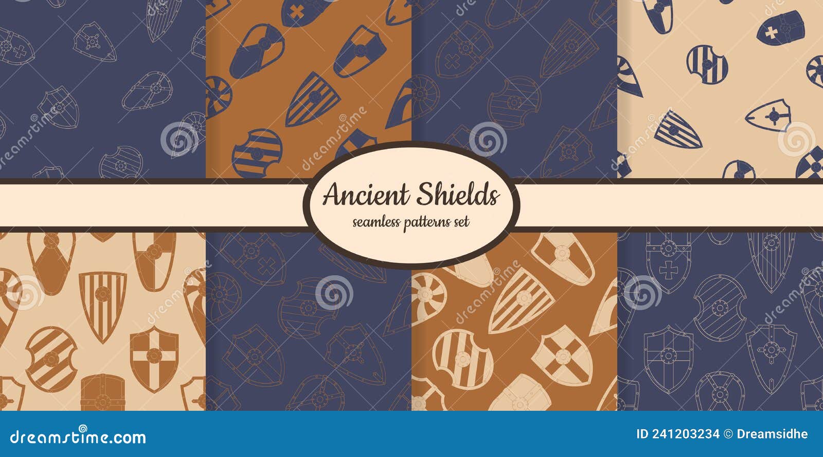 Ancient Shields Of Vikings. Vector Drawing | CartoonDealer.com #96891461