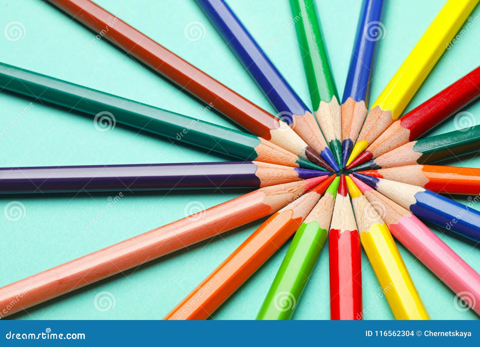 Collection of Pencils on Table Stock Photo - Image of colour, beautiful ...