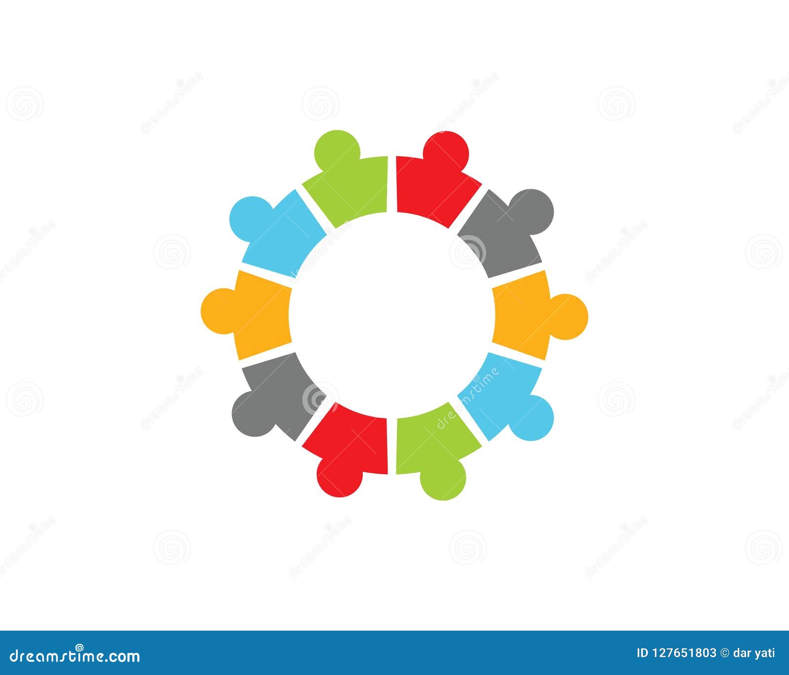 Collection of People Icons in Circle Stock Illustration - Illustration ...