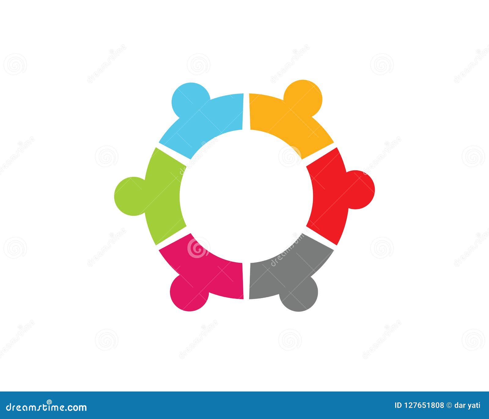 Collection of People Icons in Circle Stock Illustration - Illustration ...