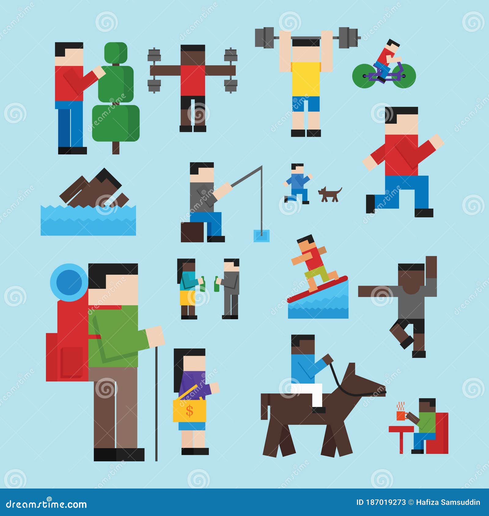 Collection of People and Occupation. Vector Illustration Decorative ...