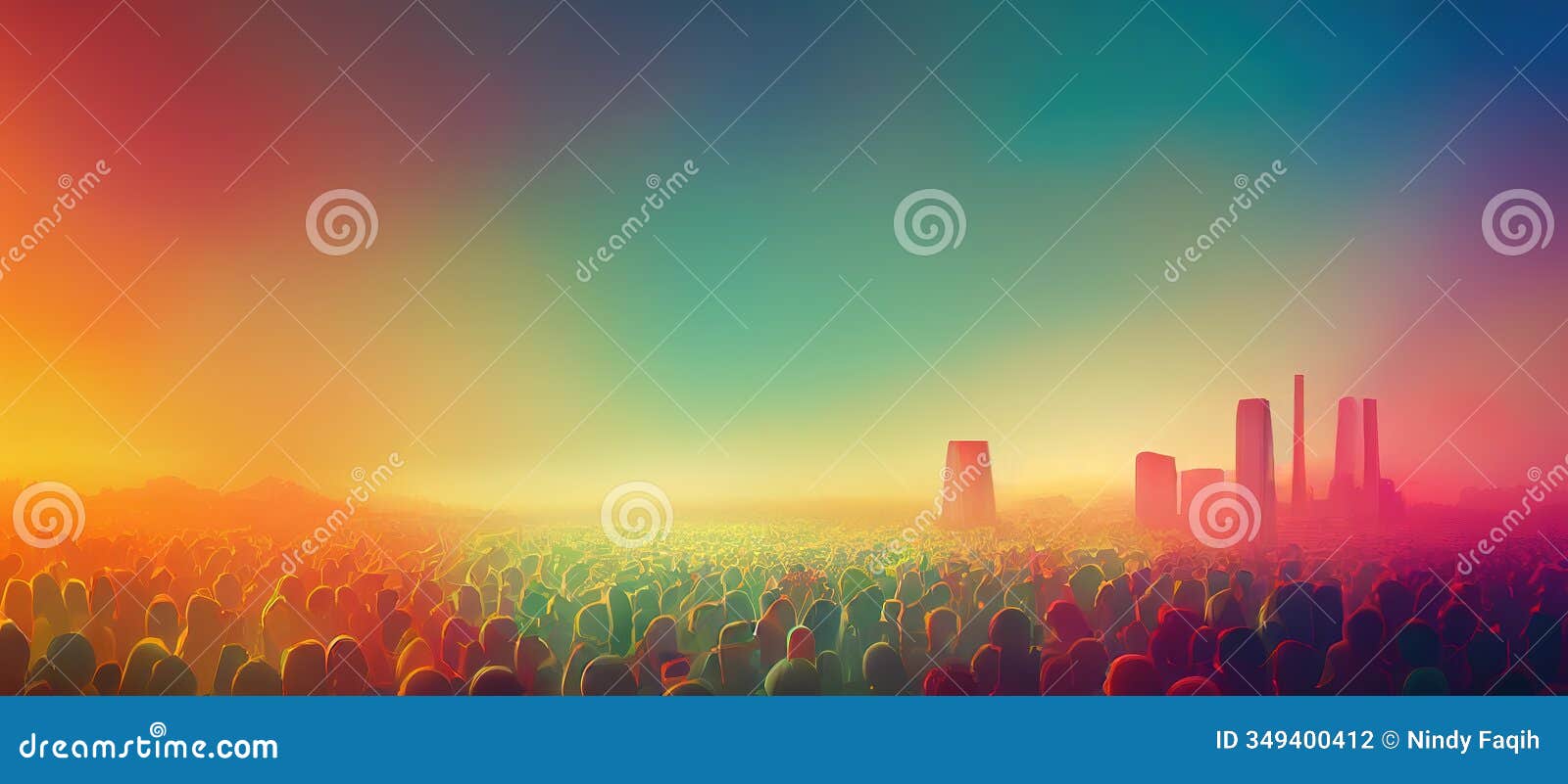 Collection of People Silhouettes with Color Gradation Background Stock ...