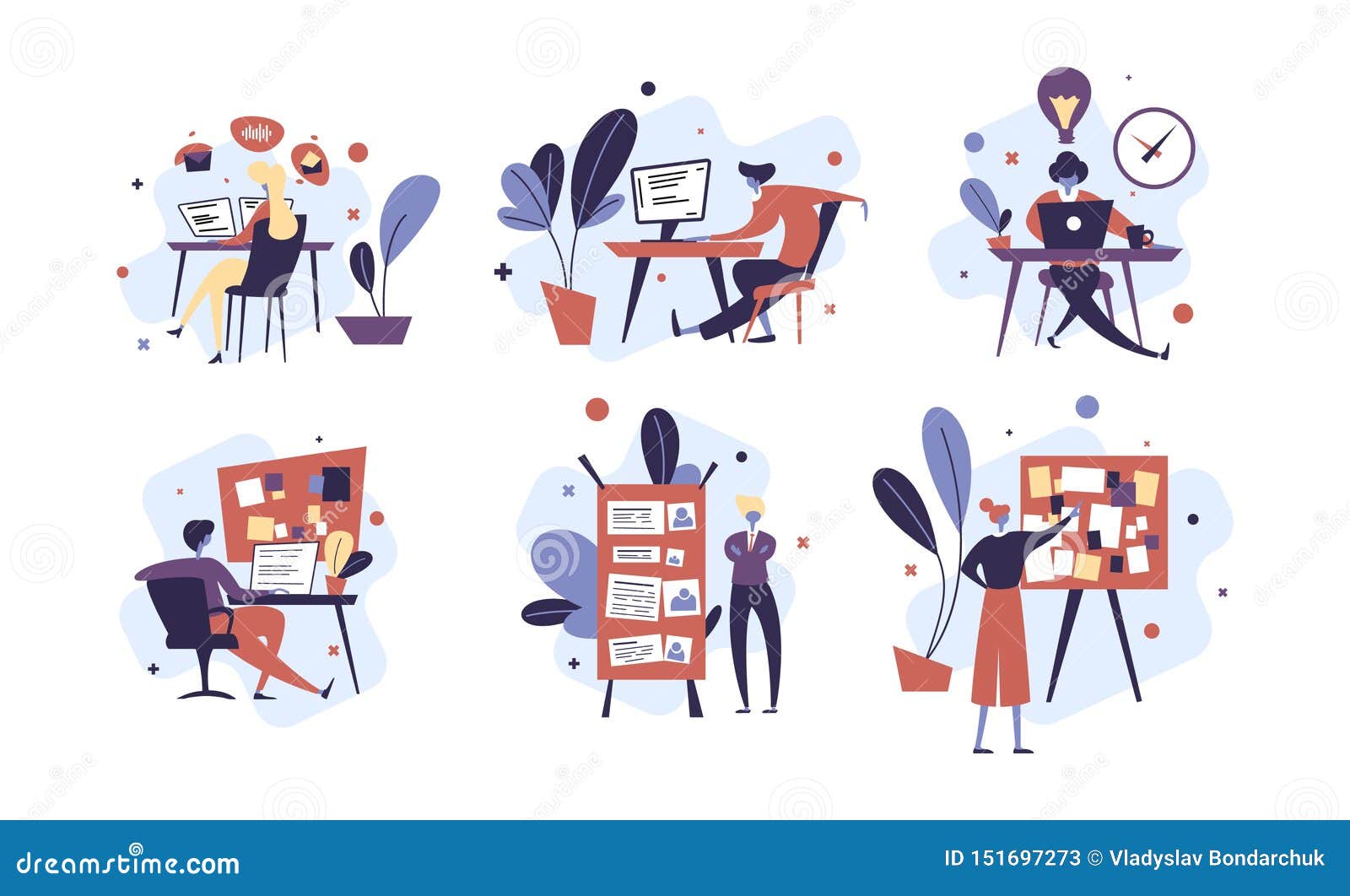 People Successfully Organizing Work. Collection Of Happy Efficient ... People Successfully Organizing Work. Collection Of Happy Efficient ...