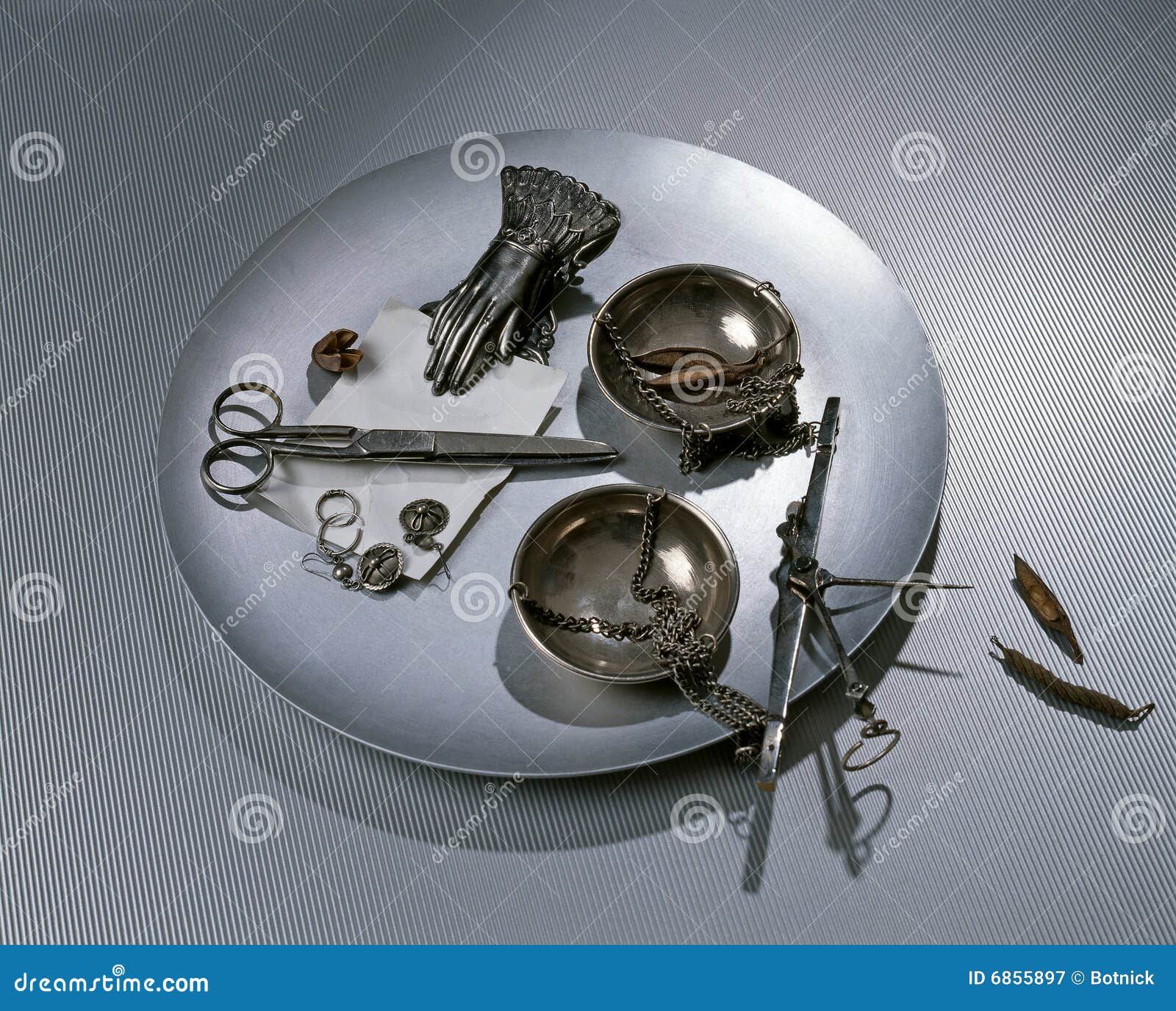 Collection of Personal Items Stock Image - Image of scissors, small ...