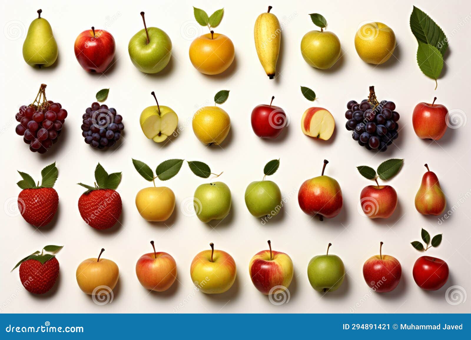 Collection Photo Featuring an Array of Different Tree Fruit Types Stock ...