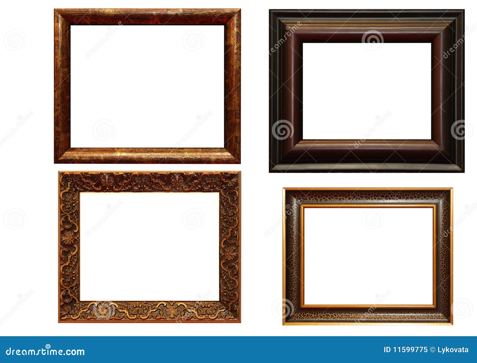 Collection of Picture Frames Stock Image - Image of isolated, objects ...