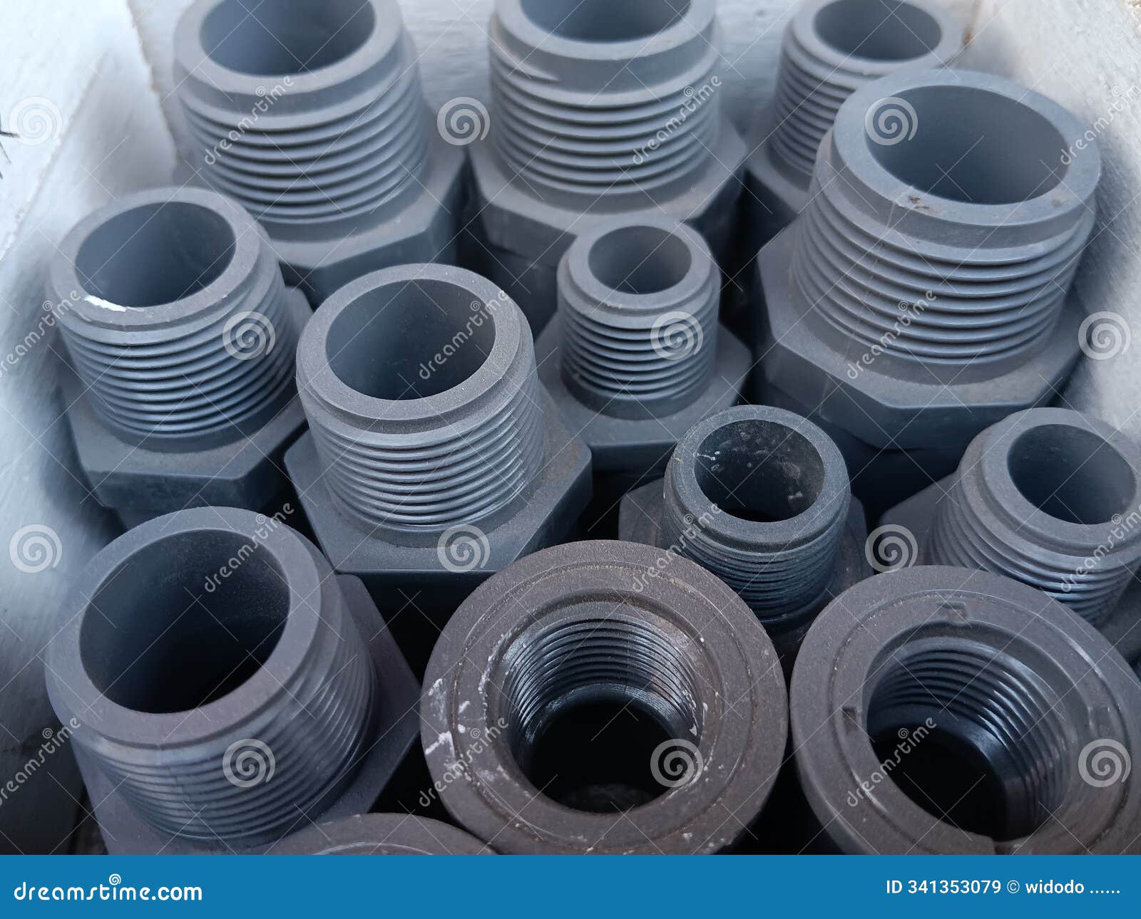 Collection of Pipe Connectors for Water Pipe Installations Stock Image ...