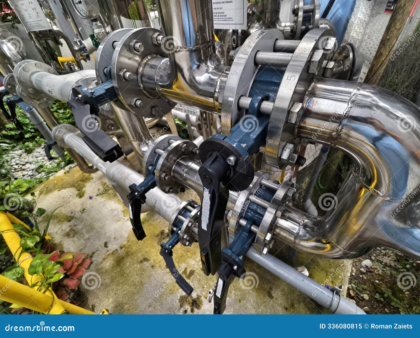 A Collection of Pipes is Interconnected with Each Other Stock Image ...