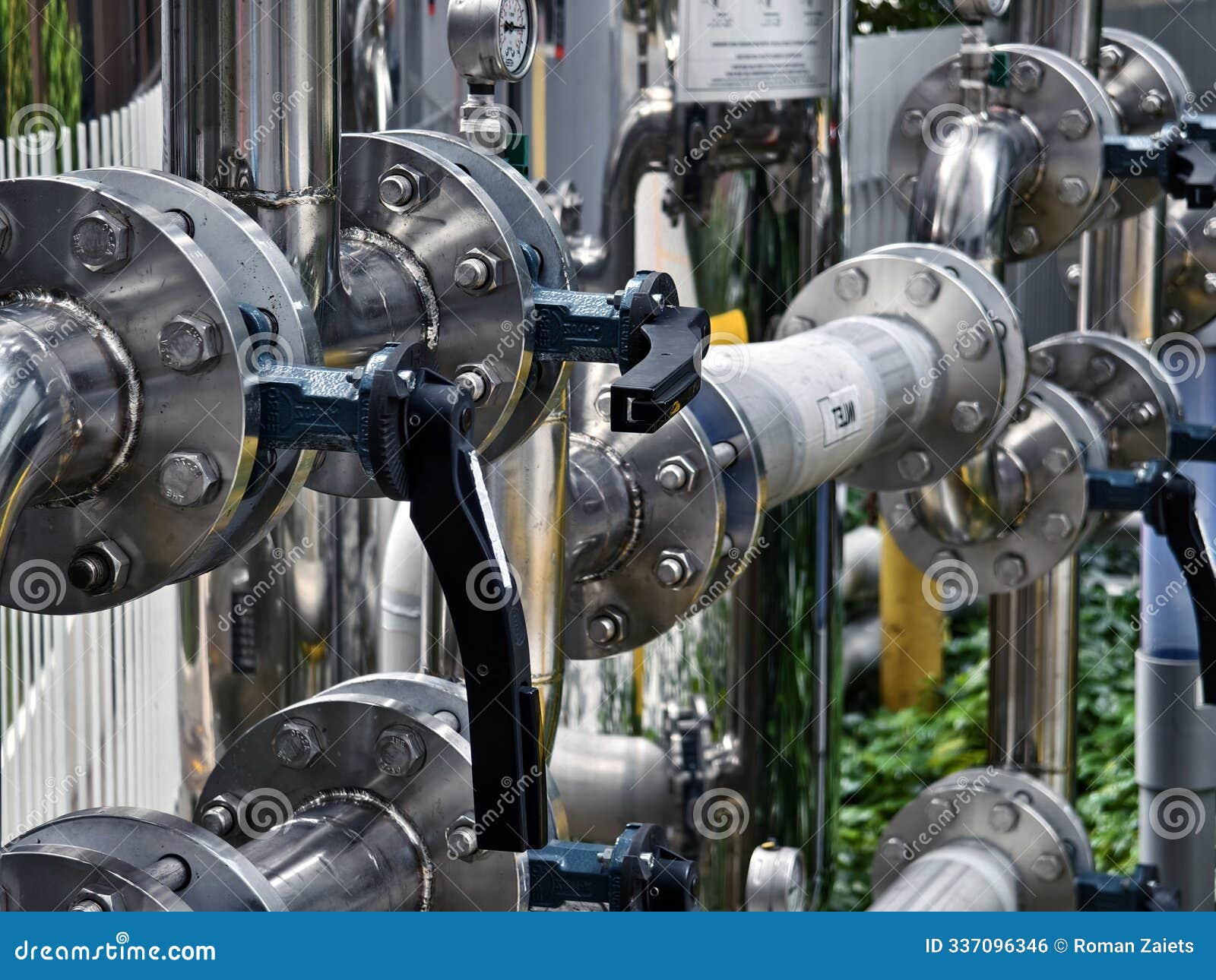 A Collection of Pipes is Interconnected with Each Other Stock Photo ...
