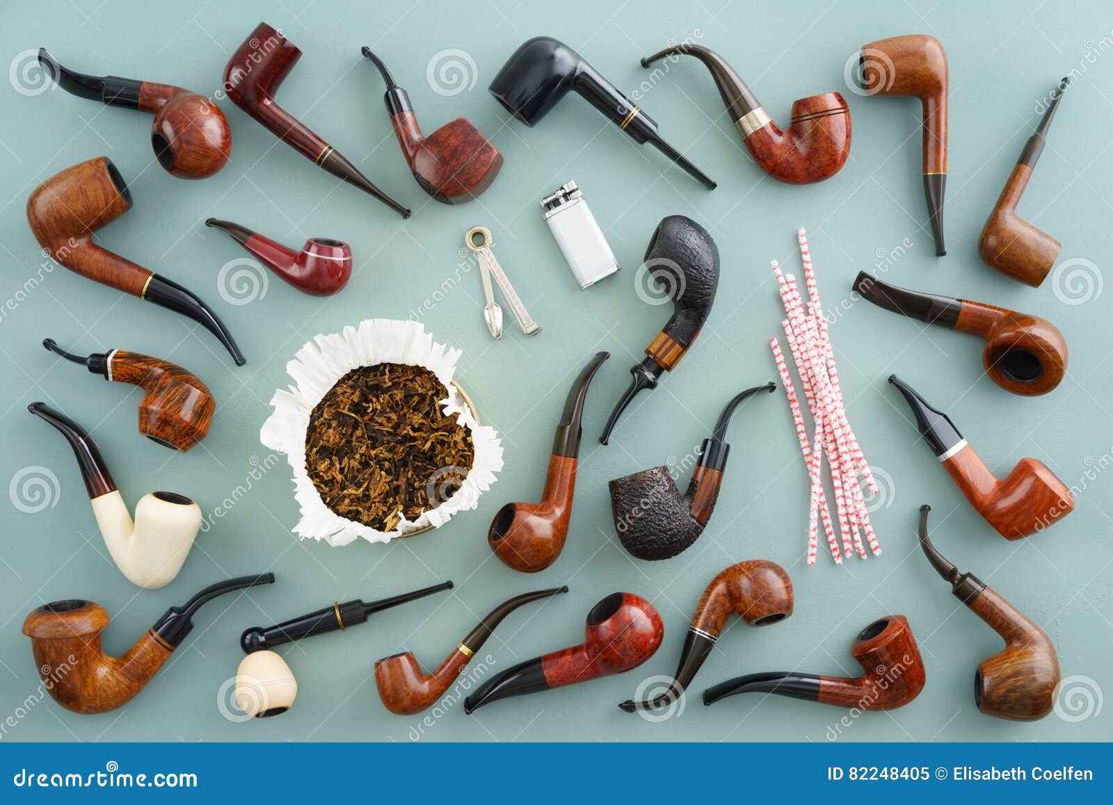 Collection of pipes stock image. Image of unordered, flatlay - 82248405