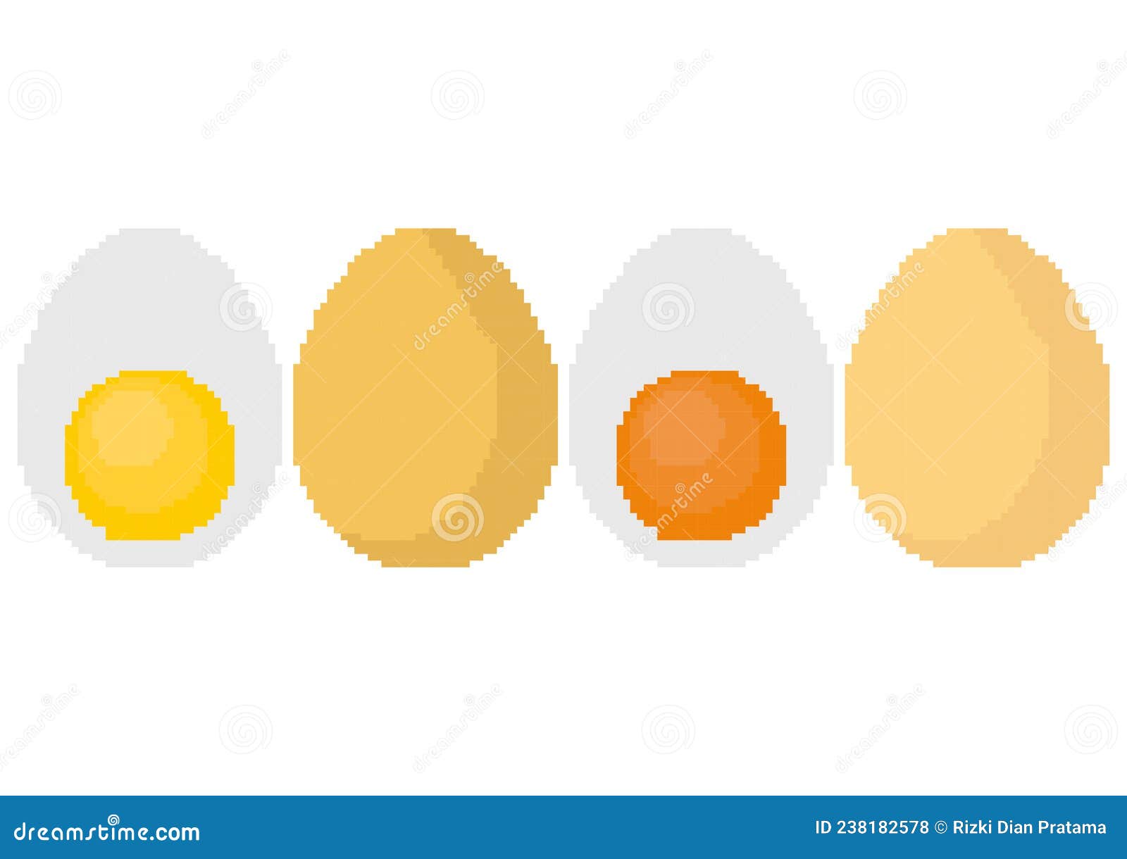 A Collection of Pixel Egg Illustrations Stock Vector - Illustration of ...