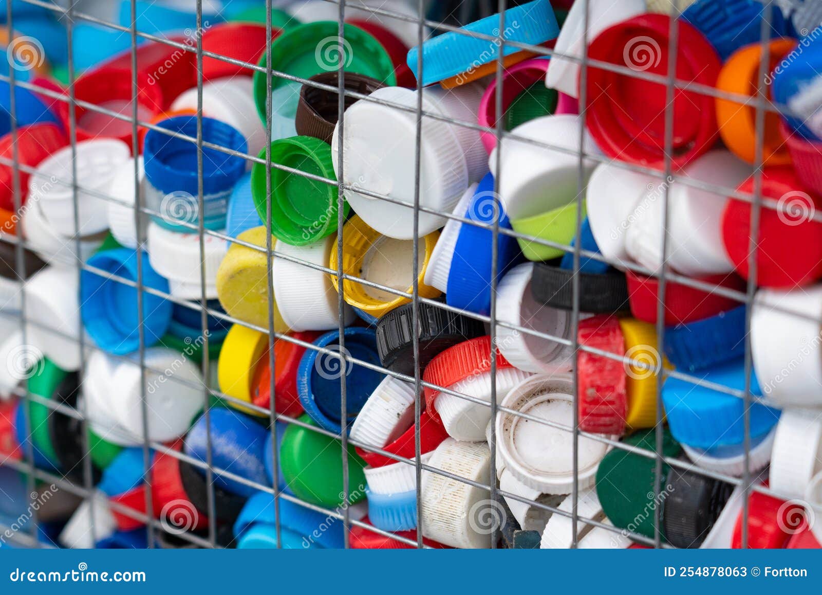 Collection Place for Plastic Waste Stock Image - Image of caps, design ...