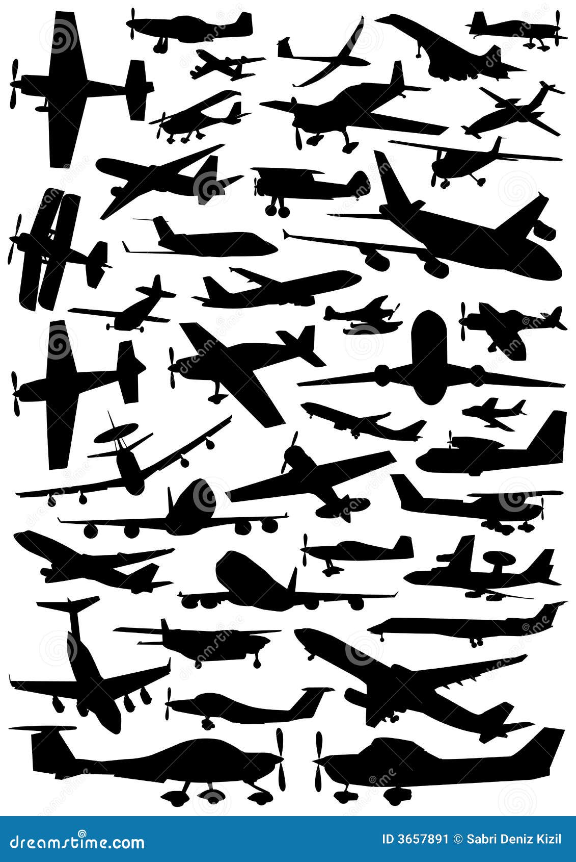 Plane Vector Aircraft Airplane Jet Flight Transportation Flying To ...