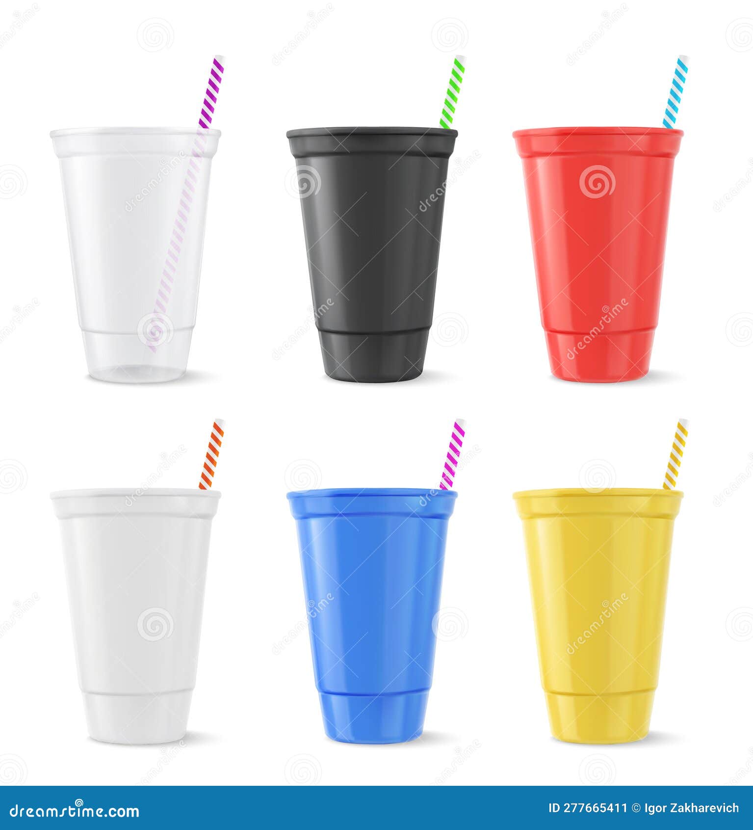 Plastic Cups Stacked In A Pyramid With One Fallen Down Representing The ...