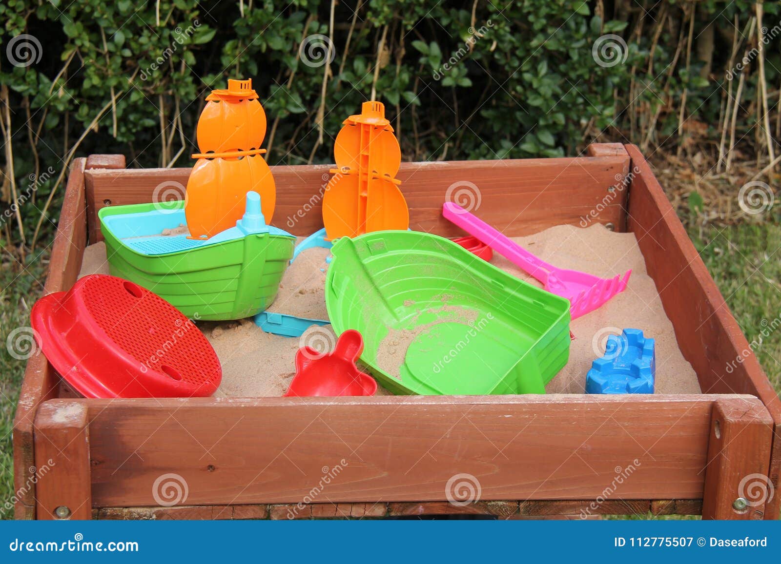 Garden Sandpit. stock image. Image of spade, children - 112775507