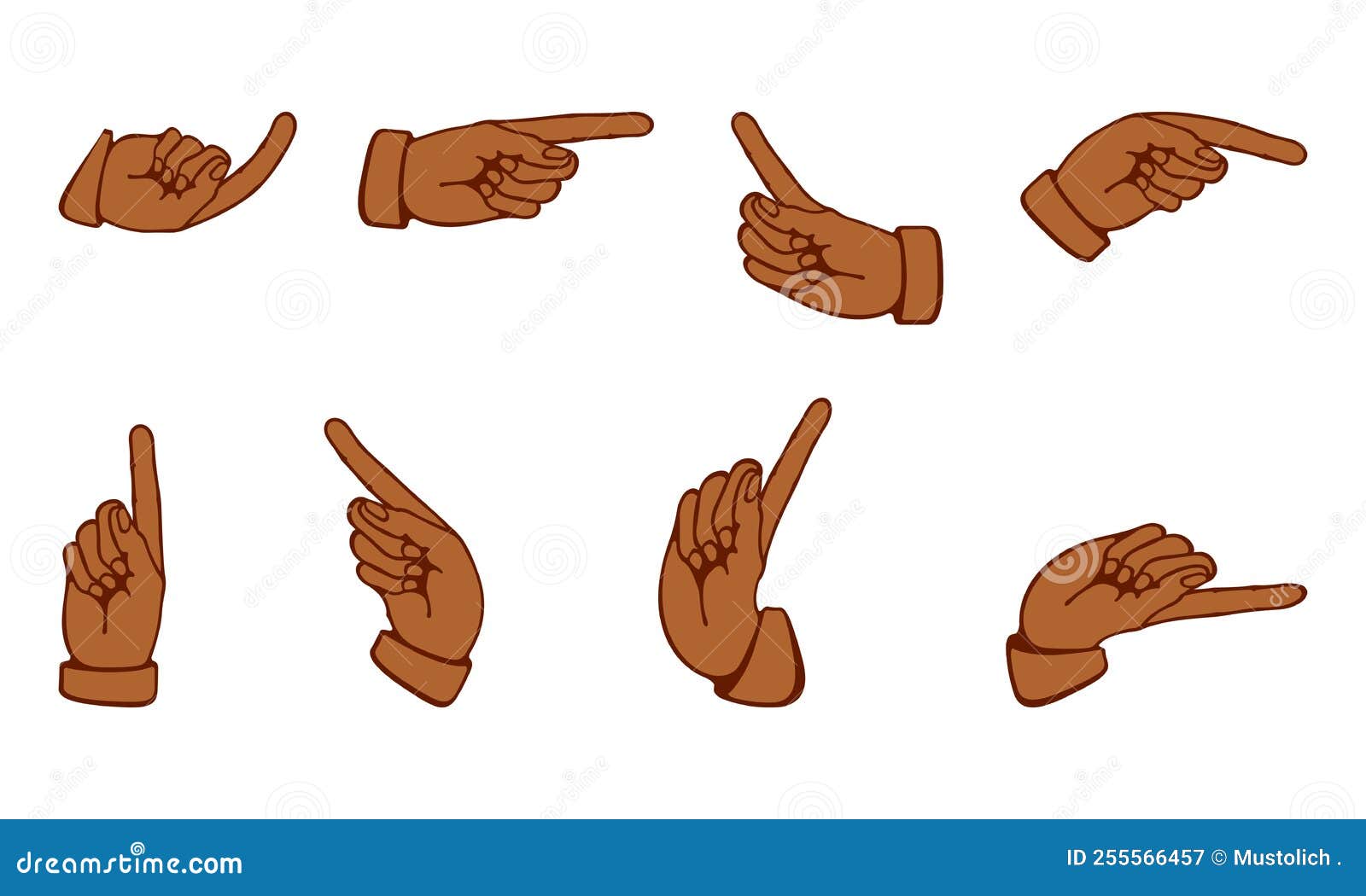 A Collection of Pointing Finger Illustrations Stock Illustration ... A Collection of Pointing Finger Illustrations Stock Illustration ...