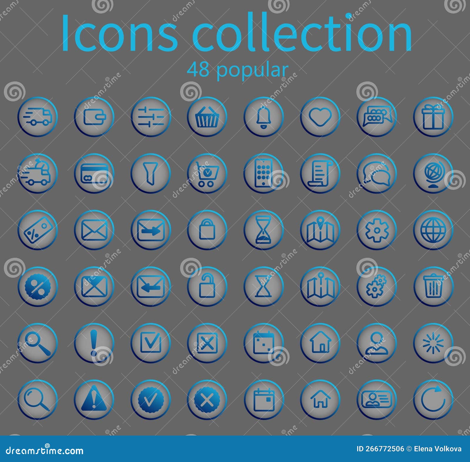 Popular Icons Silhouette Vector Artwork | CartoonDealer.com #343544812