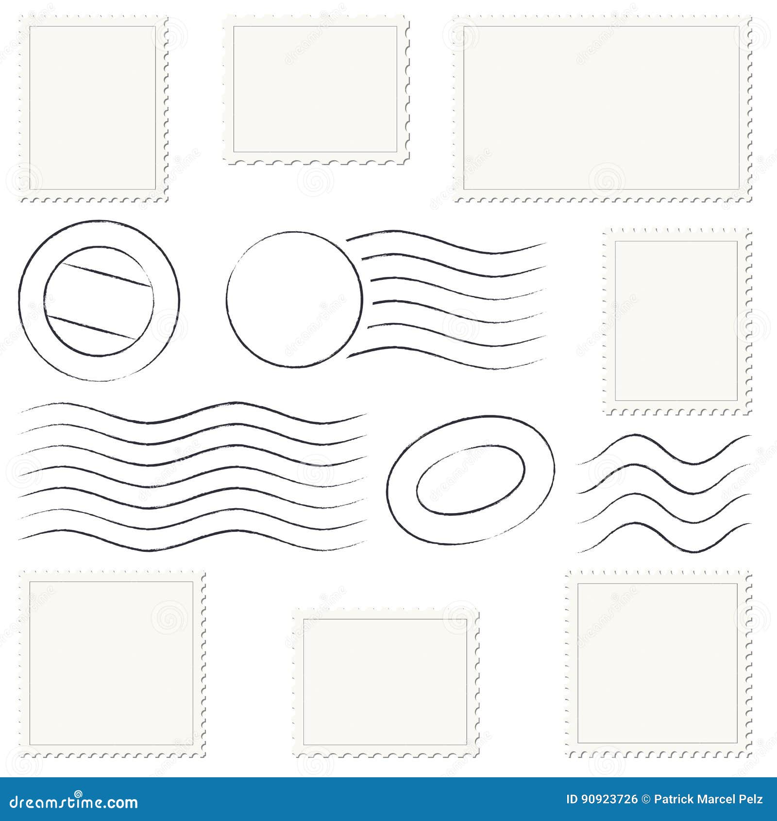 Stamps Post Marks Stock Illustrations – 120 Stamps Post Marks Stock ...