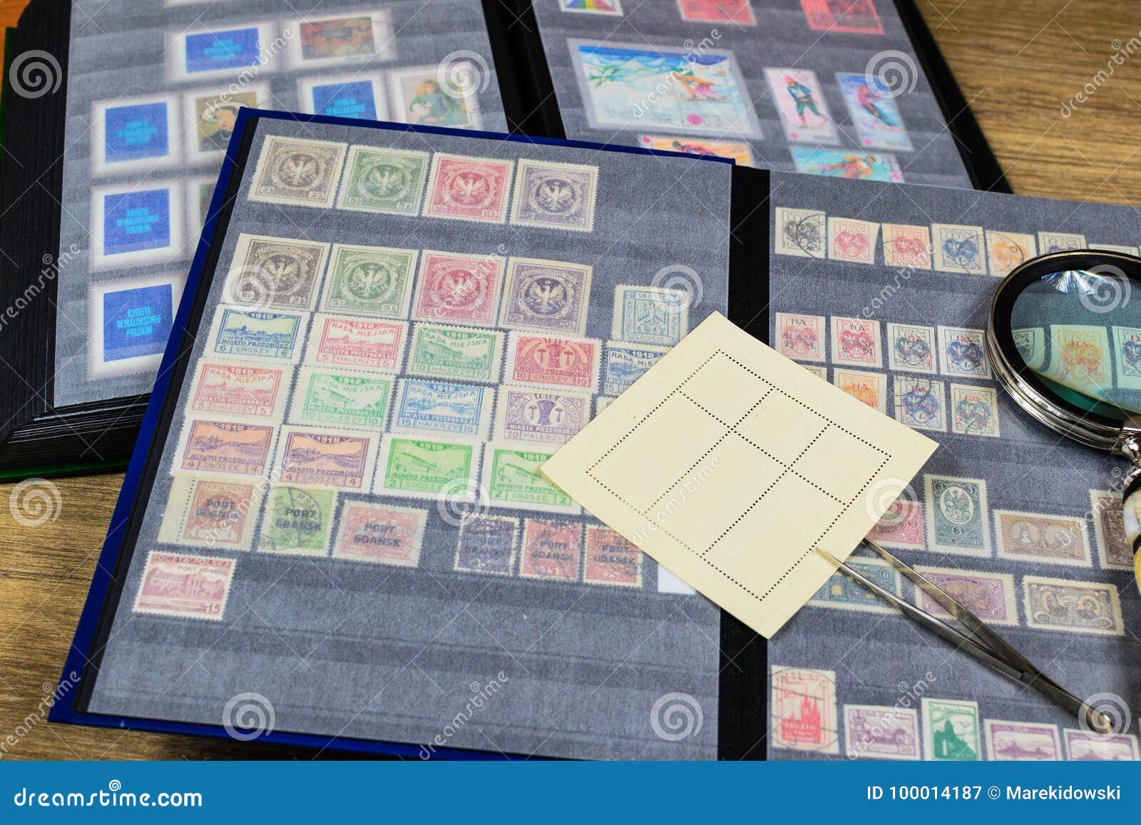 Collection of Postage Stamps Editorial Photography - Image of classer ...