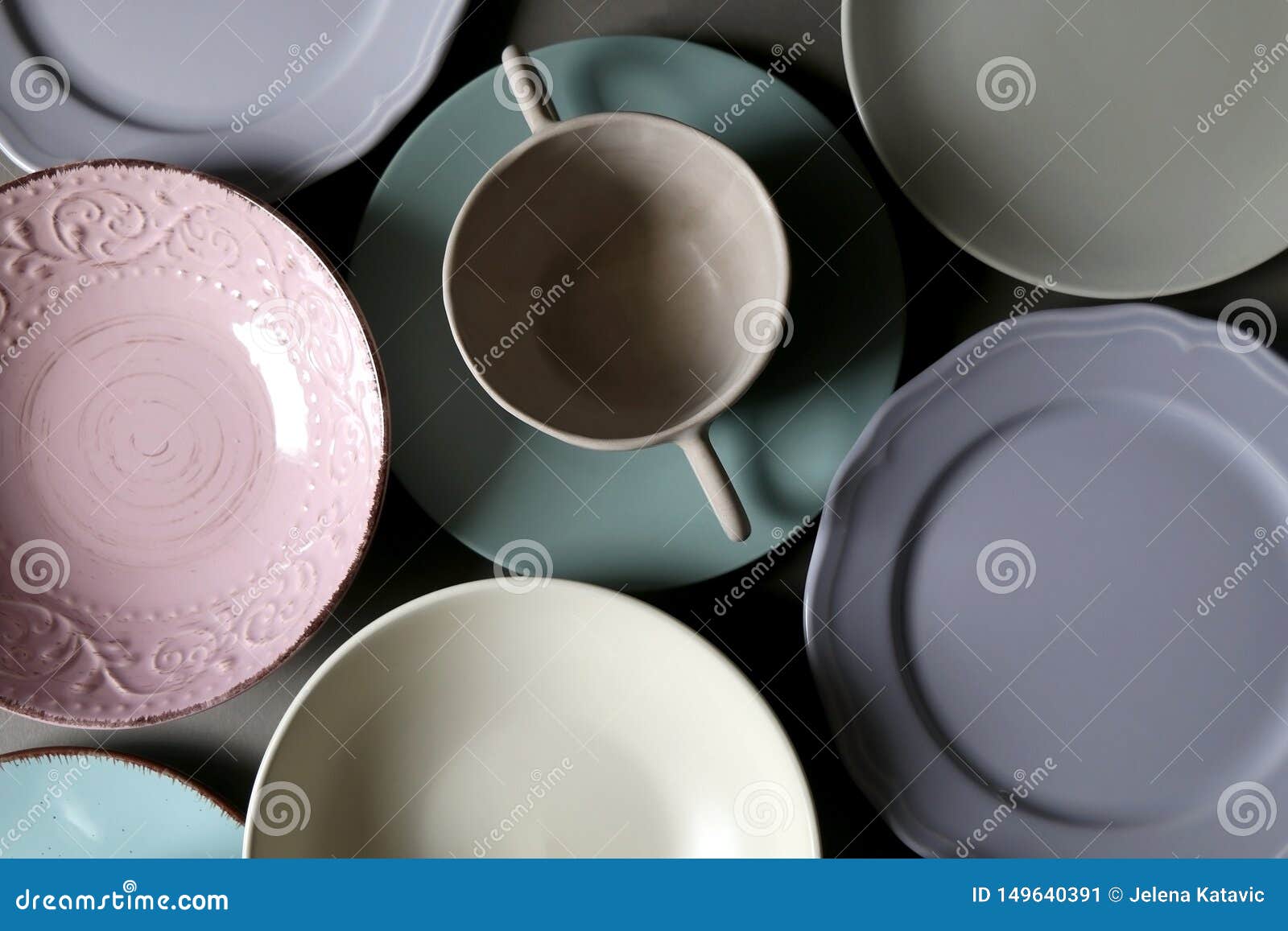 Pottery stock image. Image of dining, kitchenware, collection - 149640391