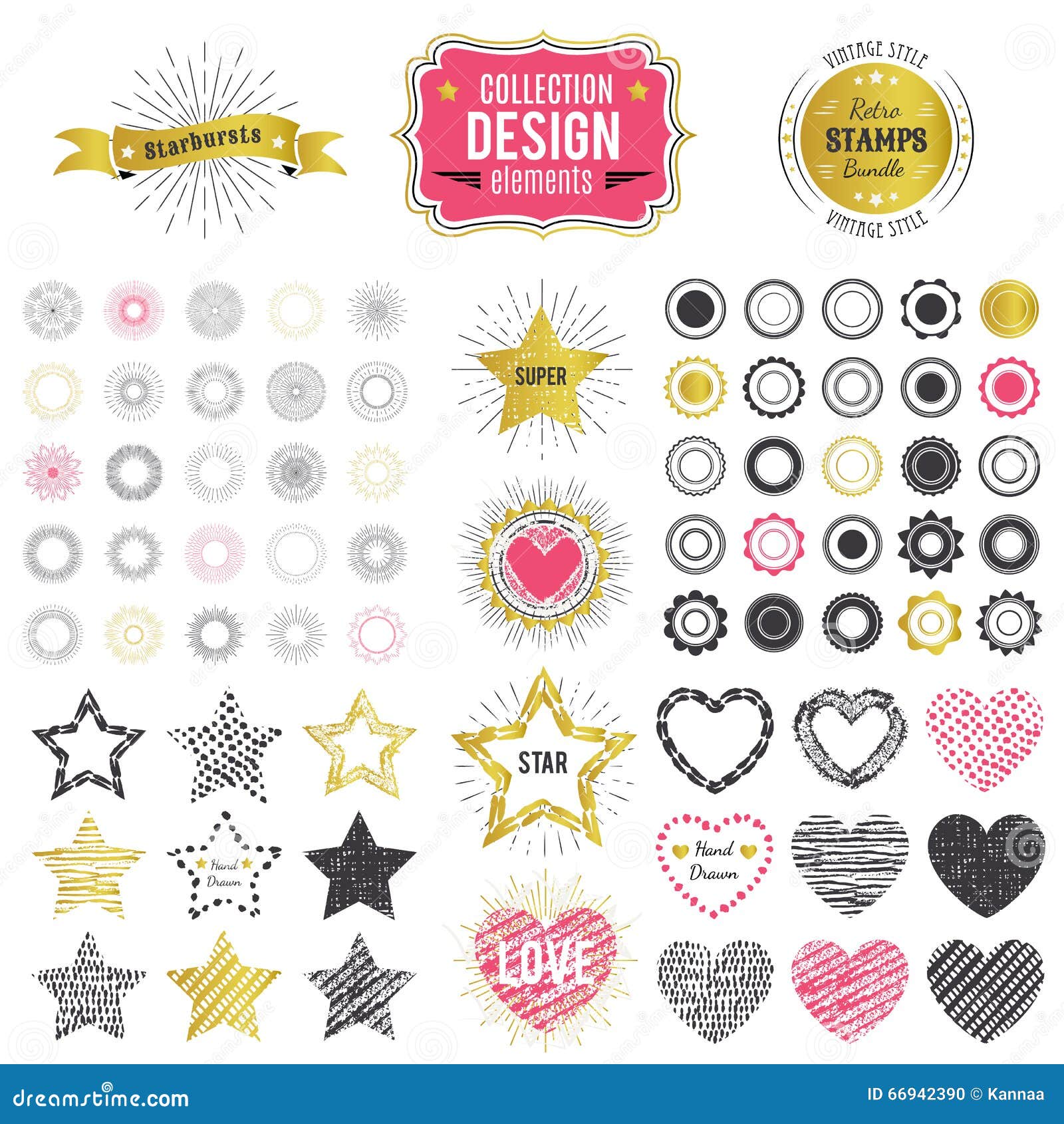 Collection of Premium Design Elements. Vector Illustration Stock Vector ...