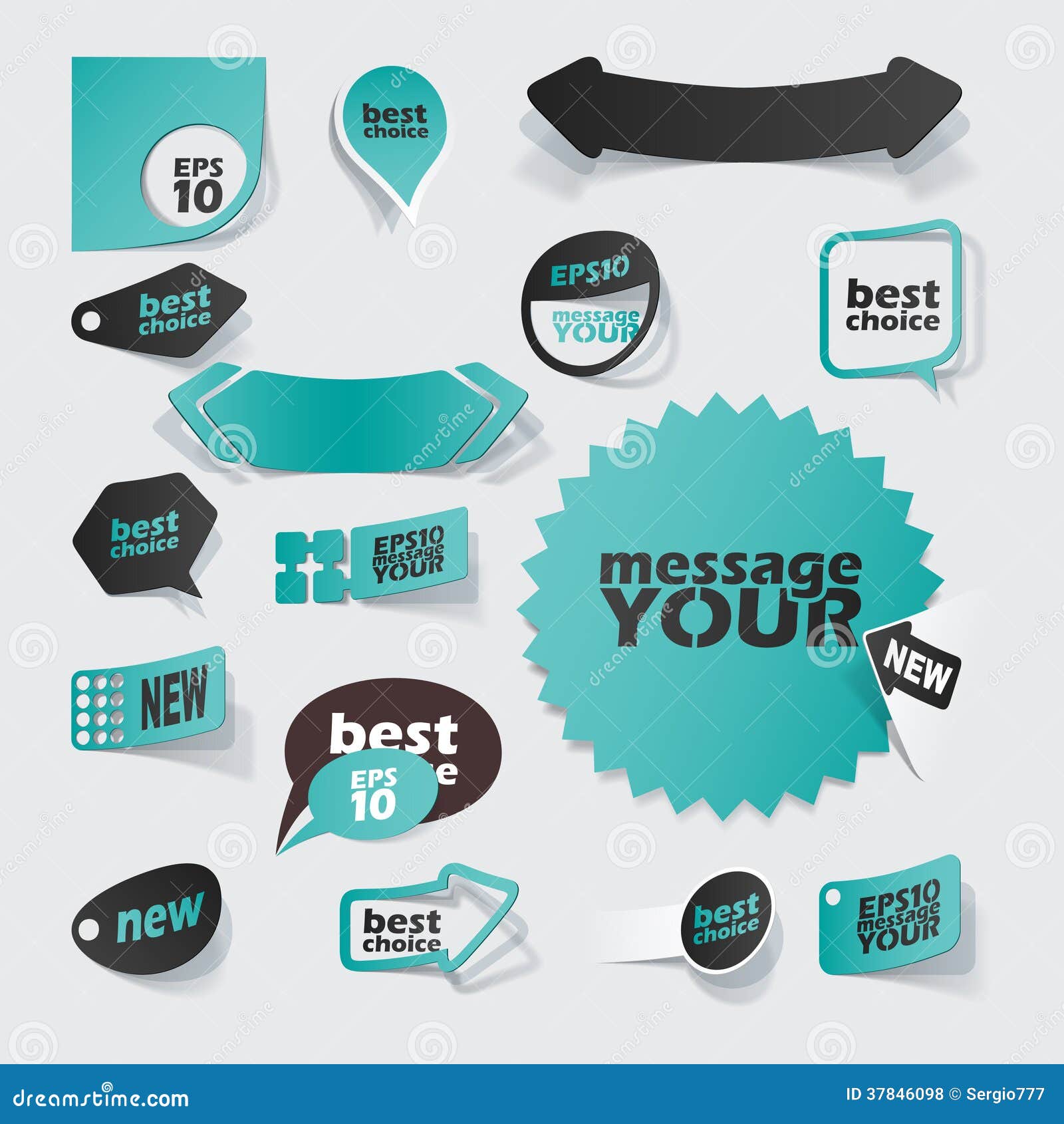 Collection Premium and High Quality Labels, Sign Stock Vector ...