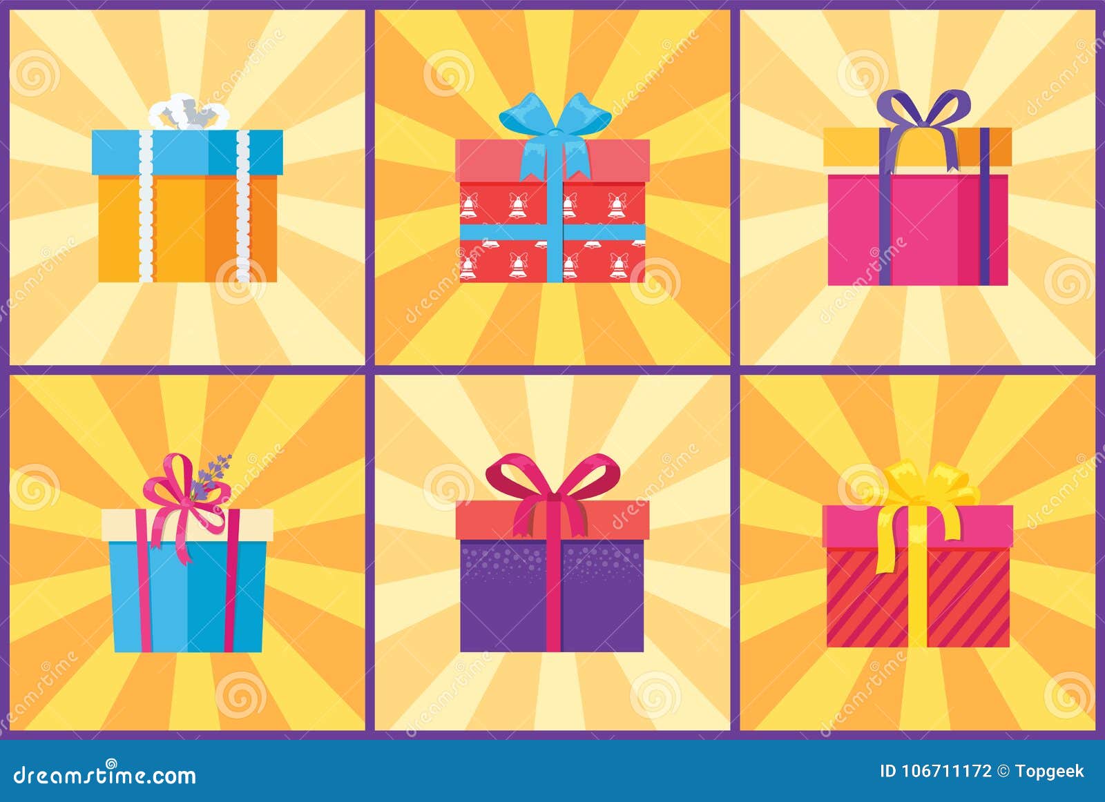 Collection of Present Packages Surprises Vector Stock Vector ...