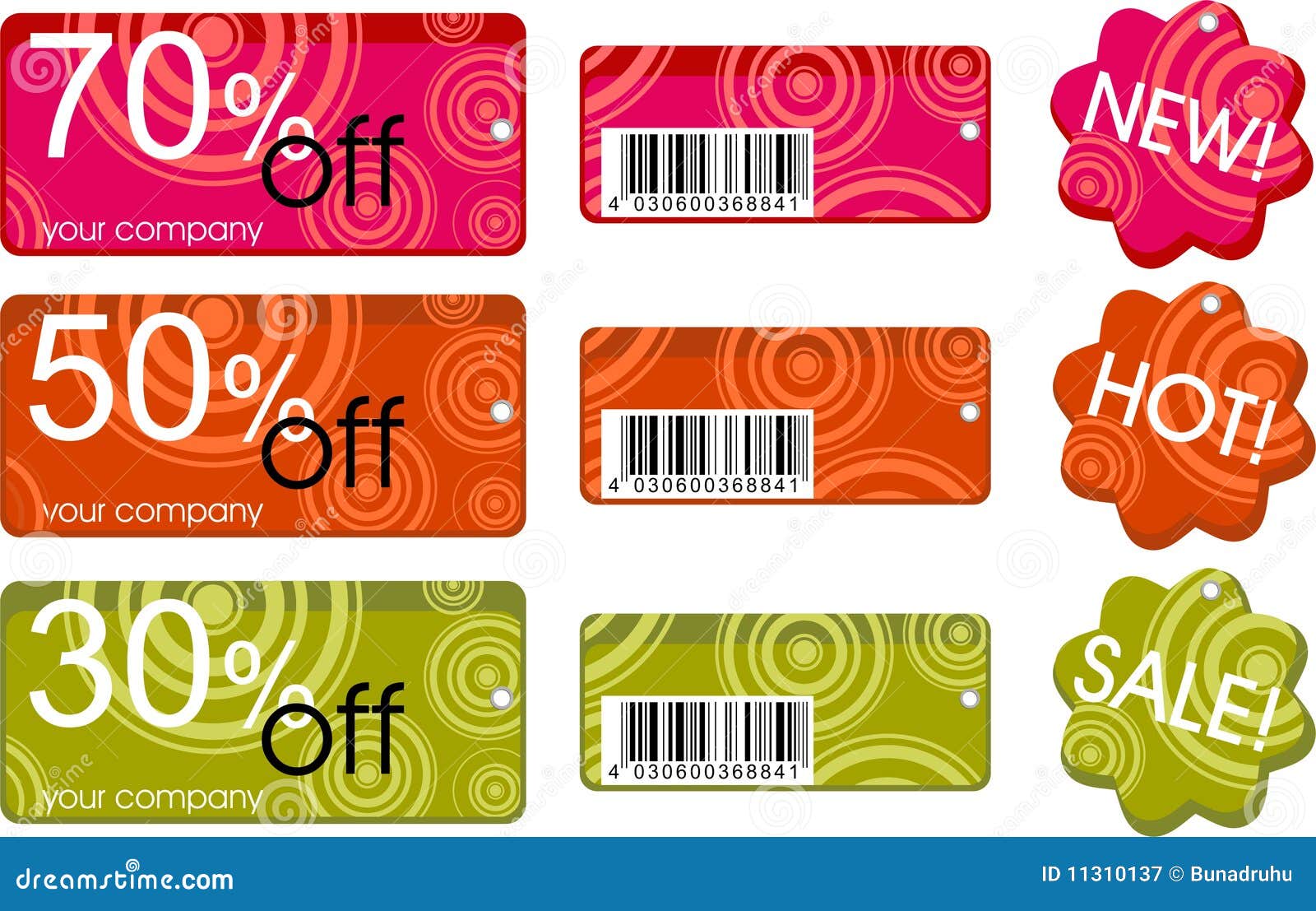 Collection of price labels stock vector. Illustration of collection ...
