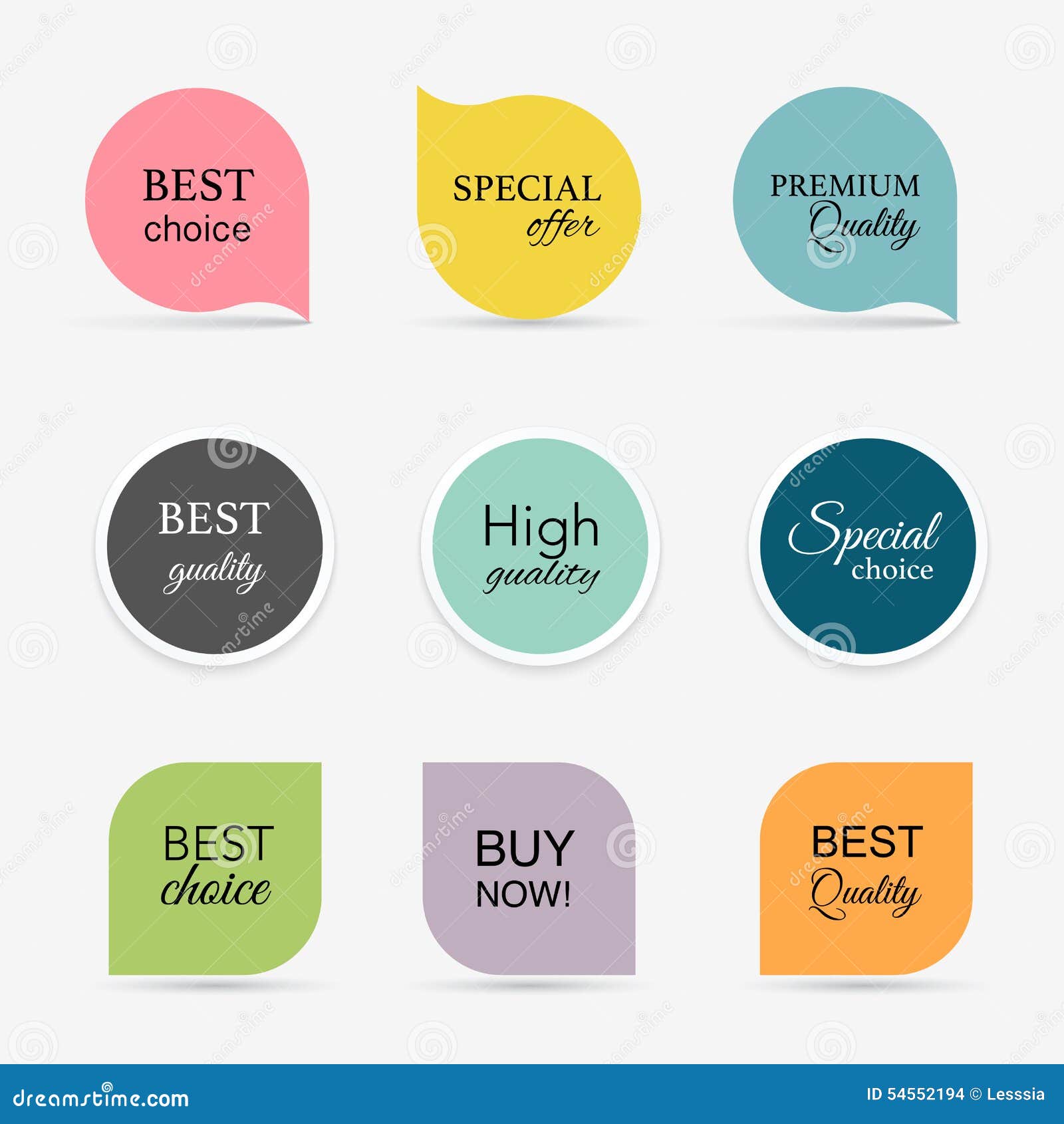 Collection of Promo Seals/stickers. Stock Vector - Illustration of ...