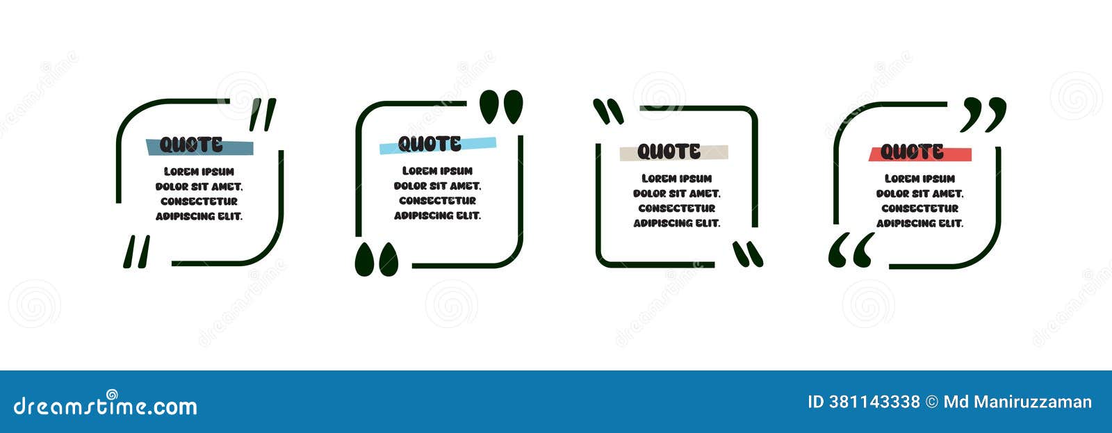 Bracket Text Set Original Vector Collection. Curly Braces, Square And ...