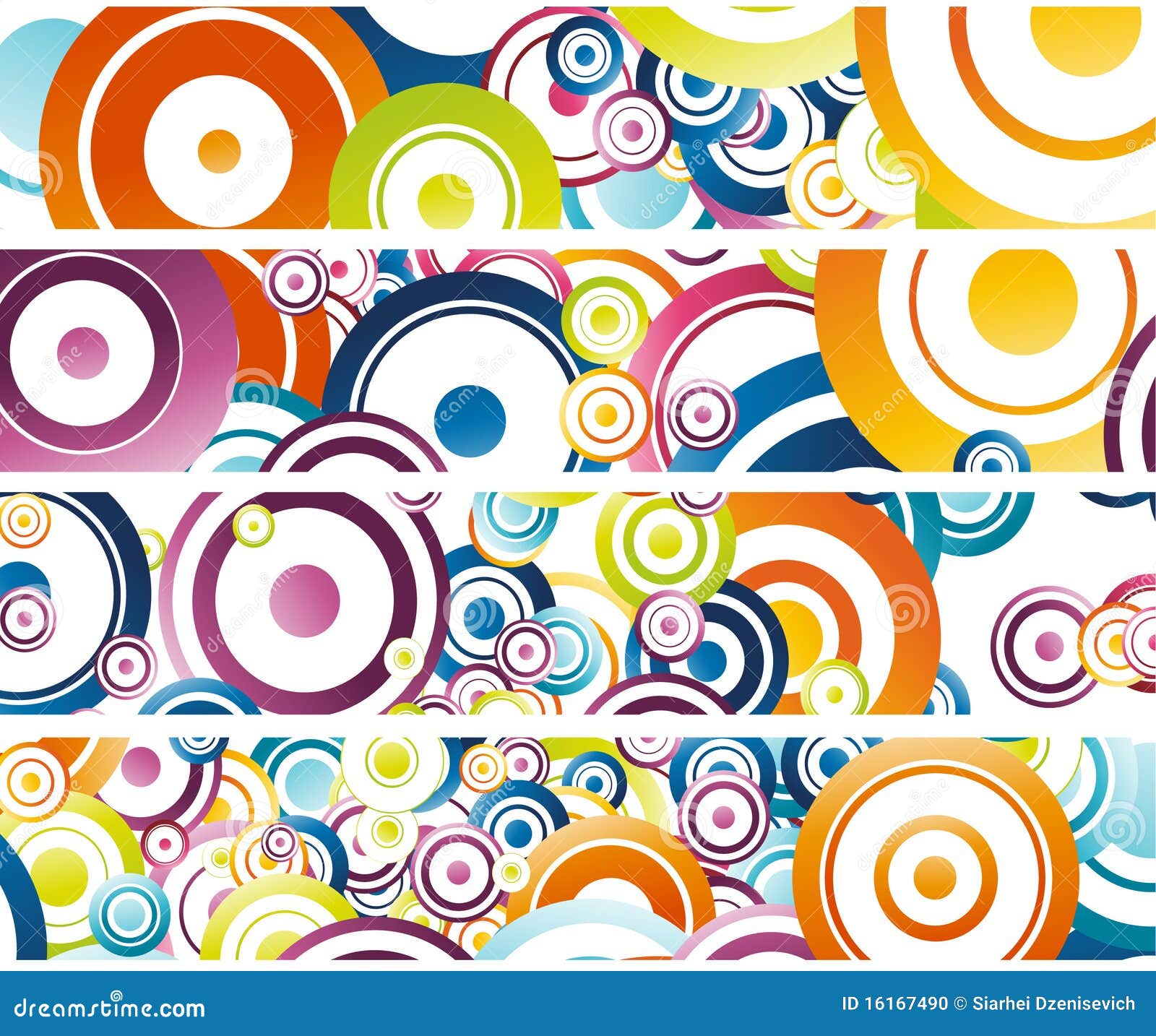 Collection - Rainbow Web Headers Stock Vector - Illustration of ...