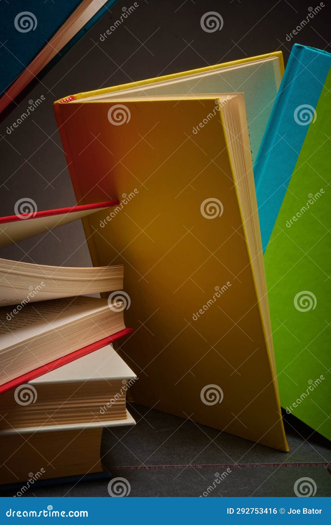 Variety of Books Ready for Reading Stock Photo - Image of enlightenment ...