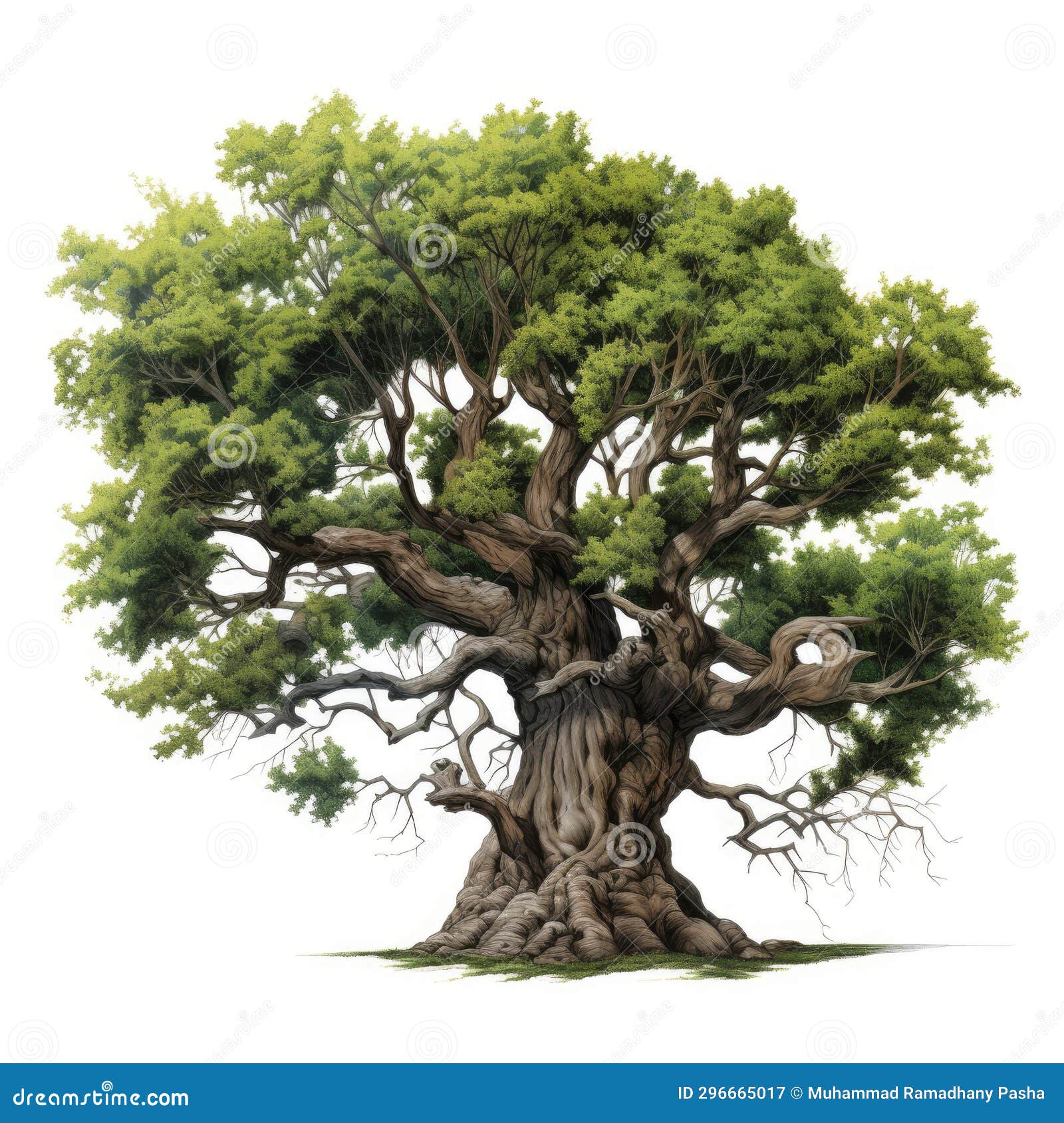 Collection Realistic Trees Isolated on White Background Stock ...