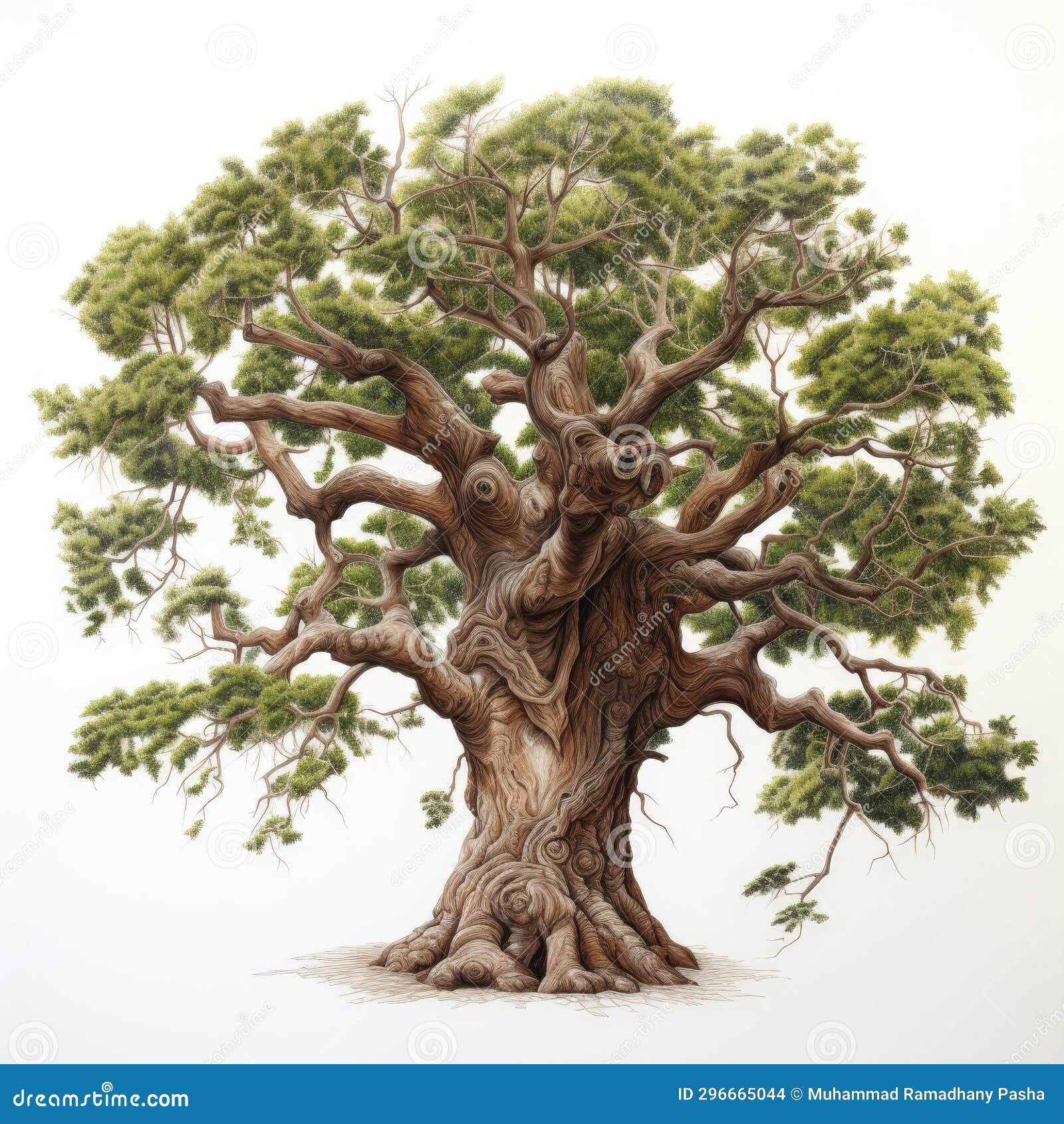 Collection Realistic Trees Isolated on White Background Stock ...